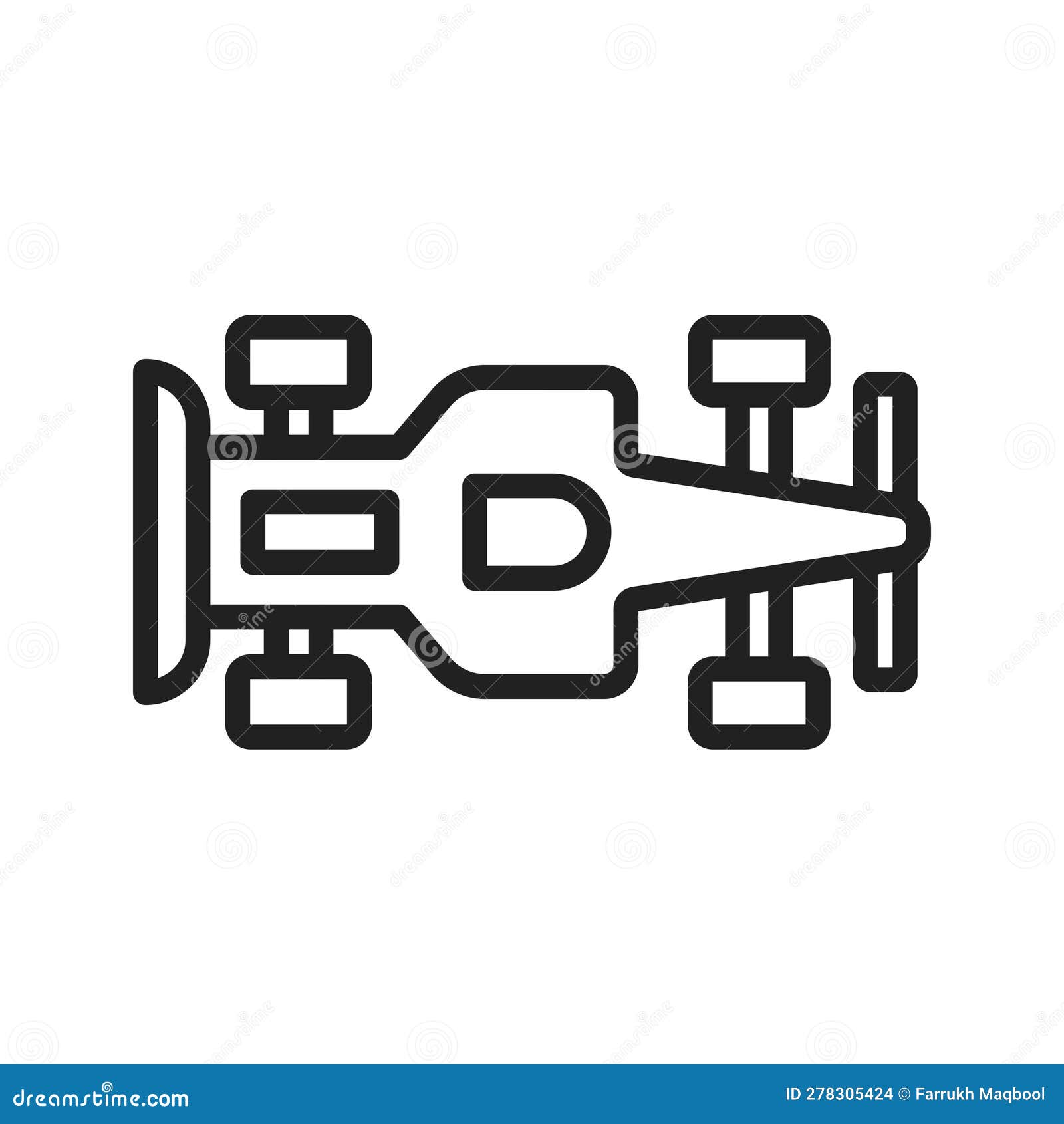 Formula One Icon Vector Image. Stock Vector - Illustration of line ...