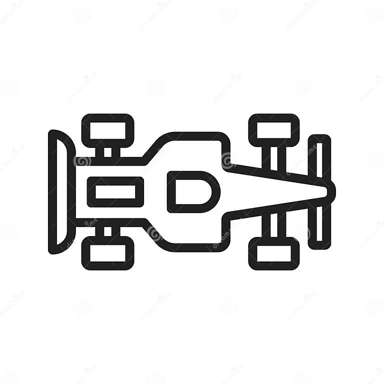 Formula One Icon Vector Image. Stock Vector - Illustration of line ...