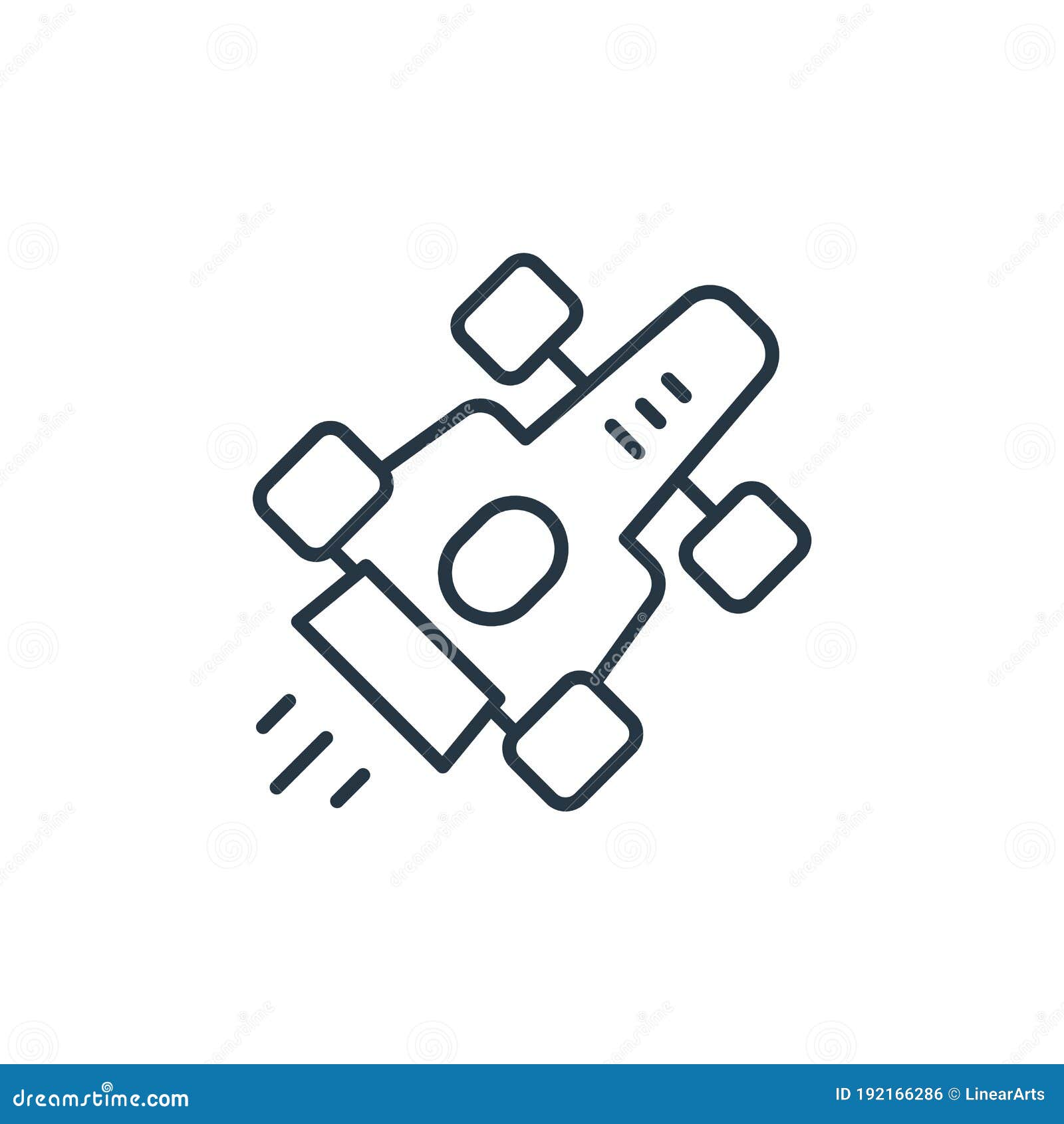 Formula One Icon Vector from Racing Concept. Thin Line Illustration of ...