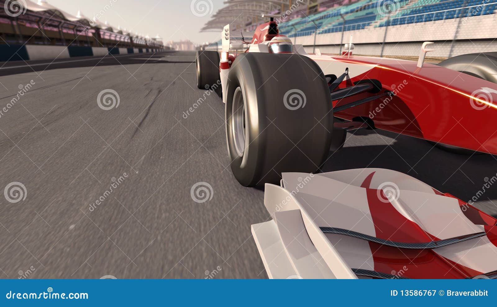 Formula one race car stock illustration. Illustration of depth - 13586767