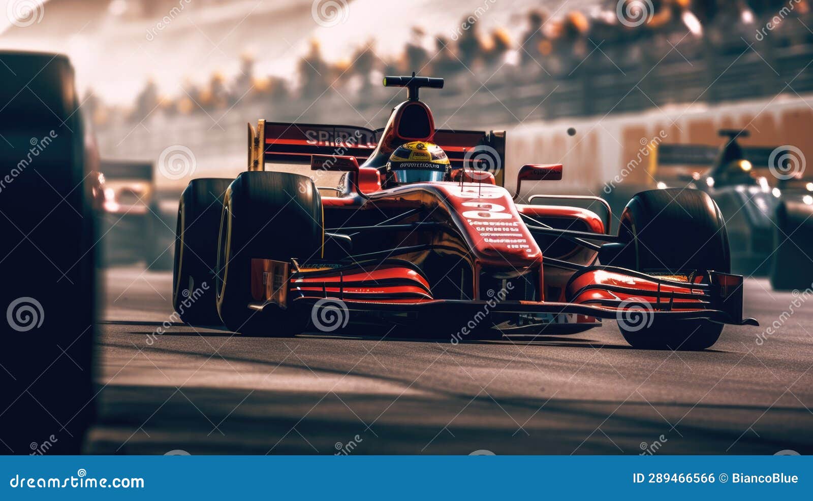 A Formula One Racing in Circuit. Generative AI AIG32 Stock Photo ...