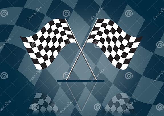 Formula one racing flag stock illustration. Illustration of race - 2459095