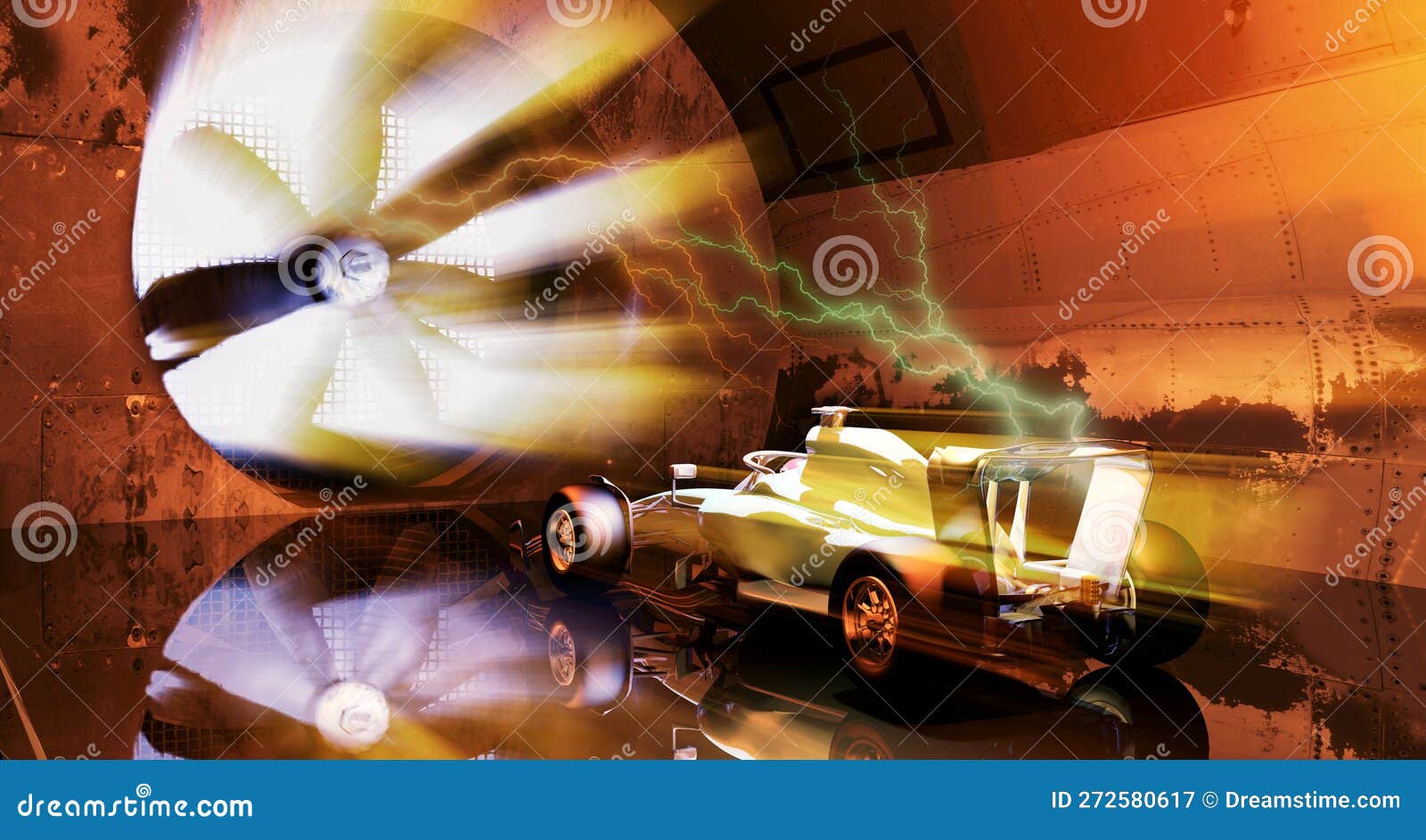 Formula one wind tunnel stock illustration. Illustration of formula ...