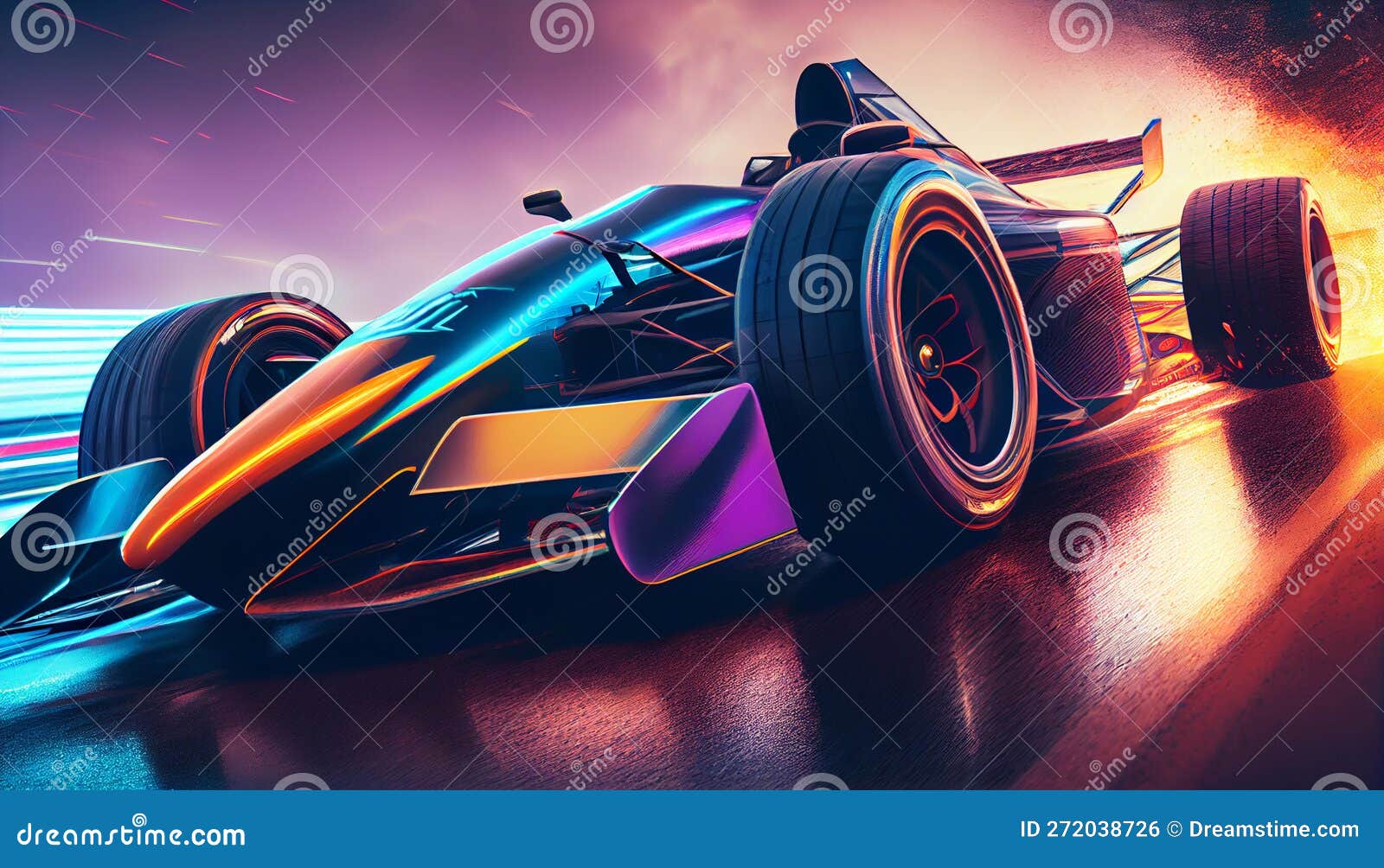 Formula Race Car. Fast Speed Stock Illustration - Illustration of fast ...