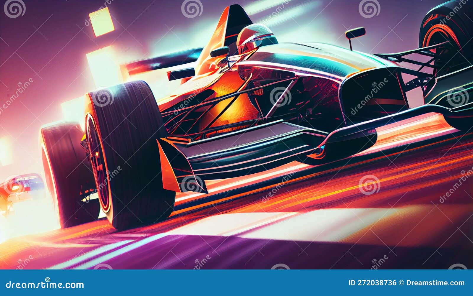 Formula Race Car. Fast Speed Stock Photo - Image of success ...