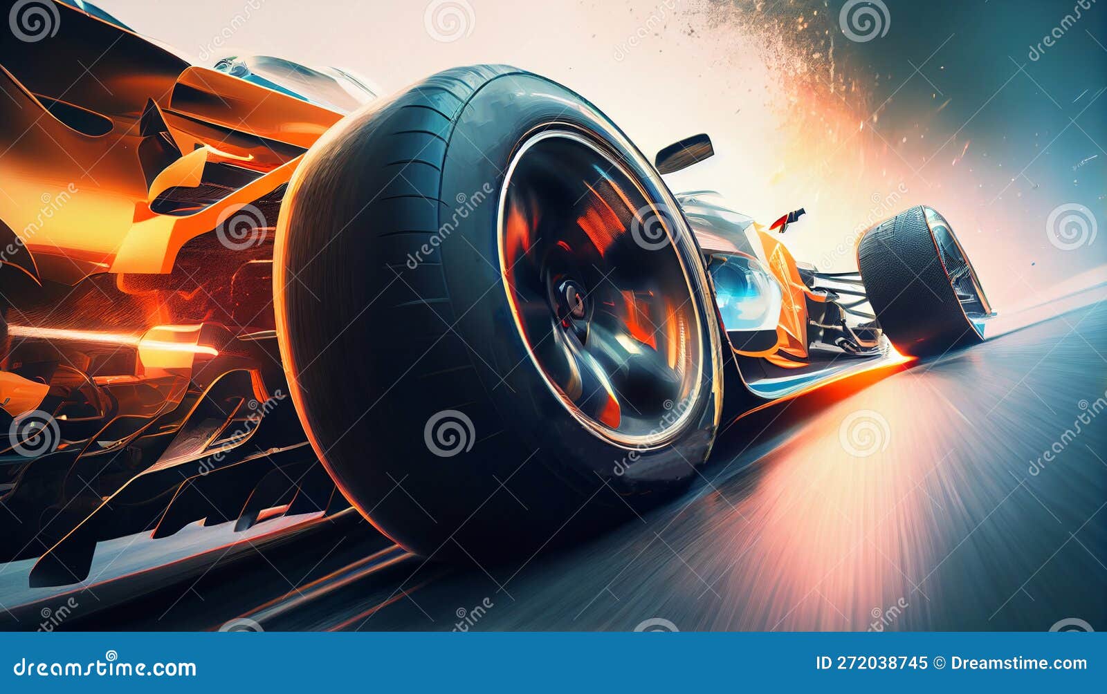 Formula Race Car. Fast Speed Stock Illustration - Illustration of race ...