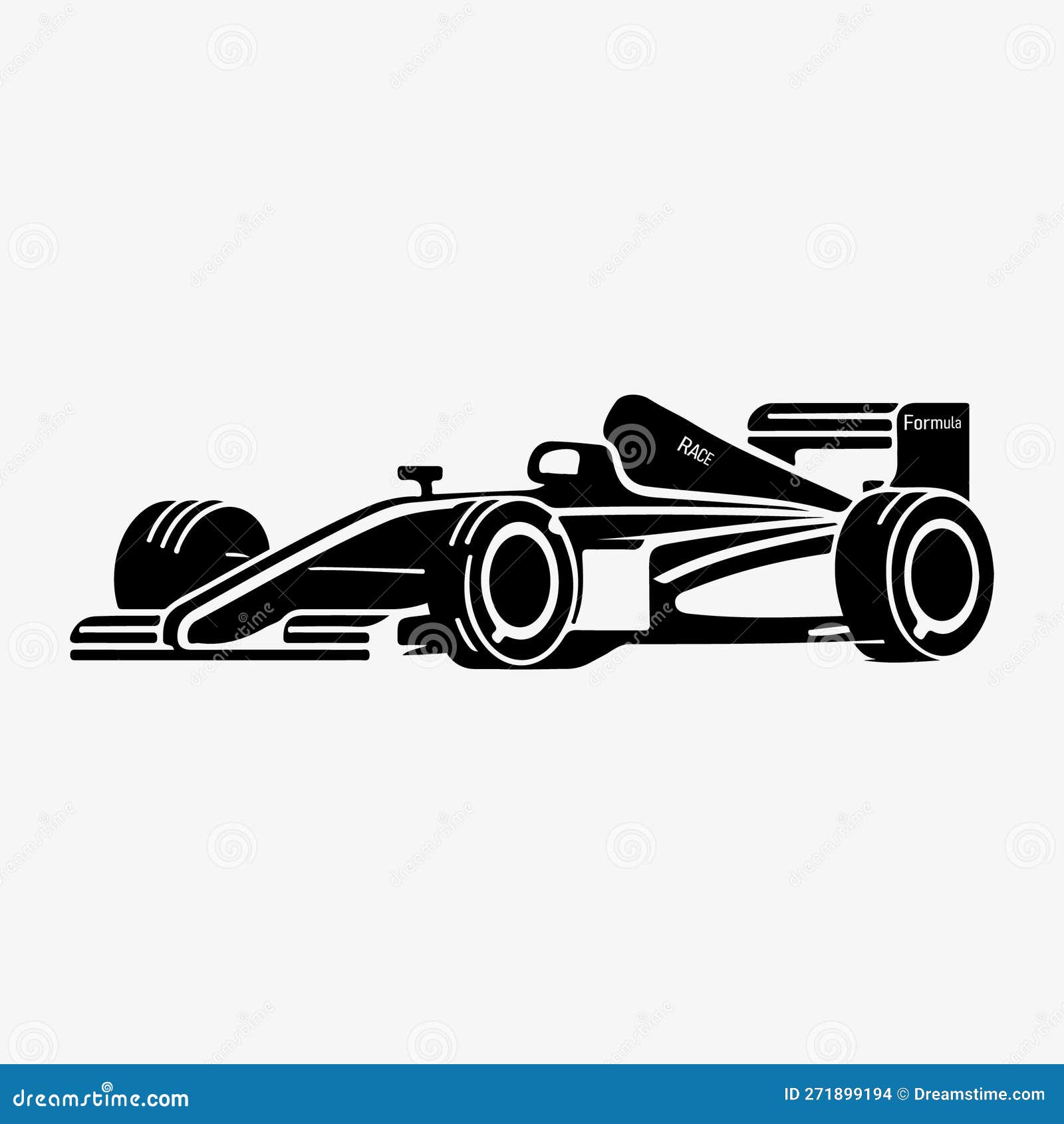 Formula Race Detailed Car. Vector Eps Illustration Stock Vector ...