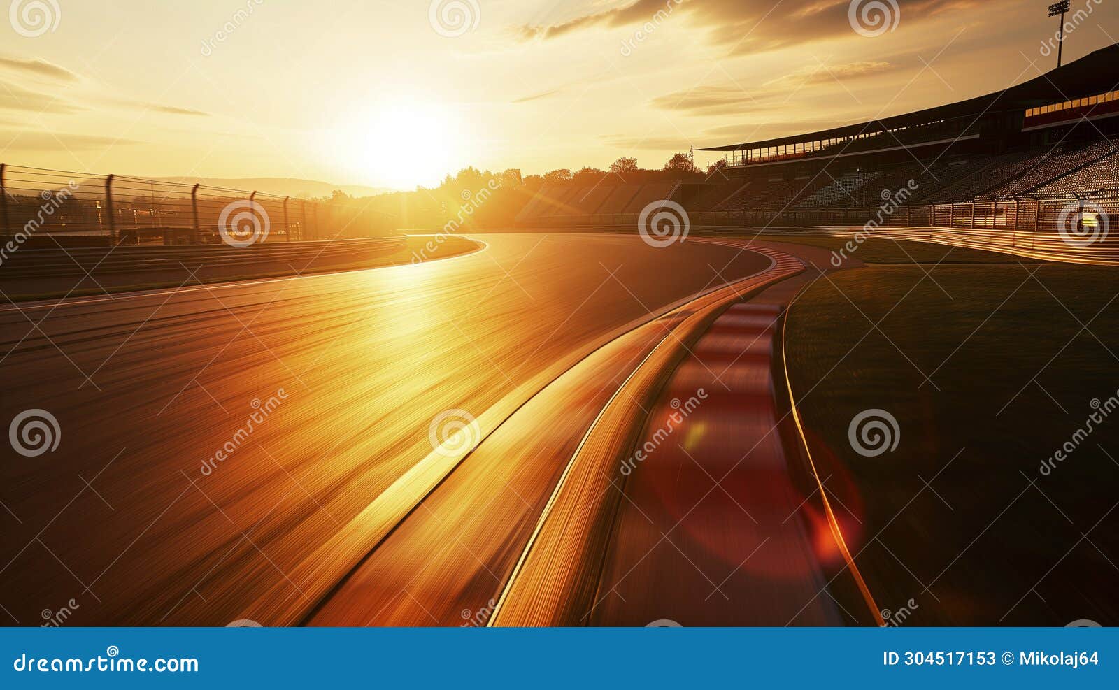 Formula 1 racing track stock illustration. Illustration of sunset ...