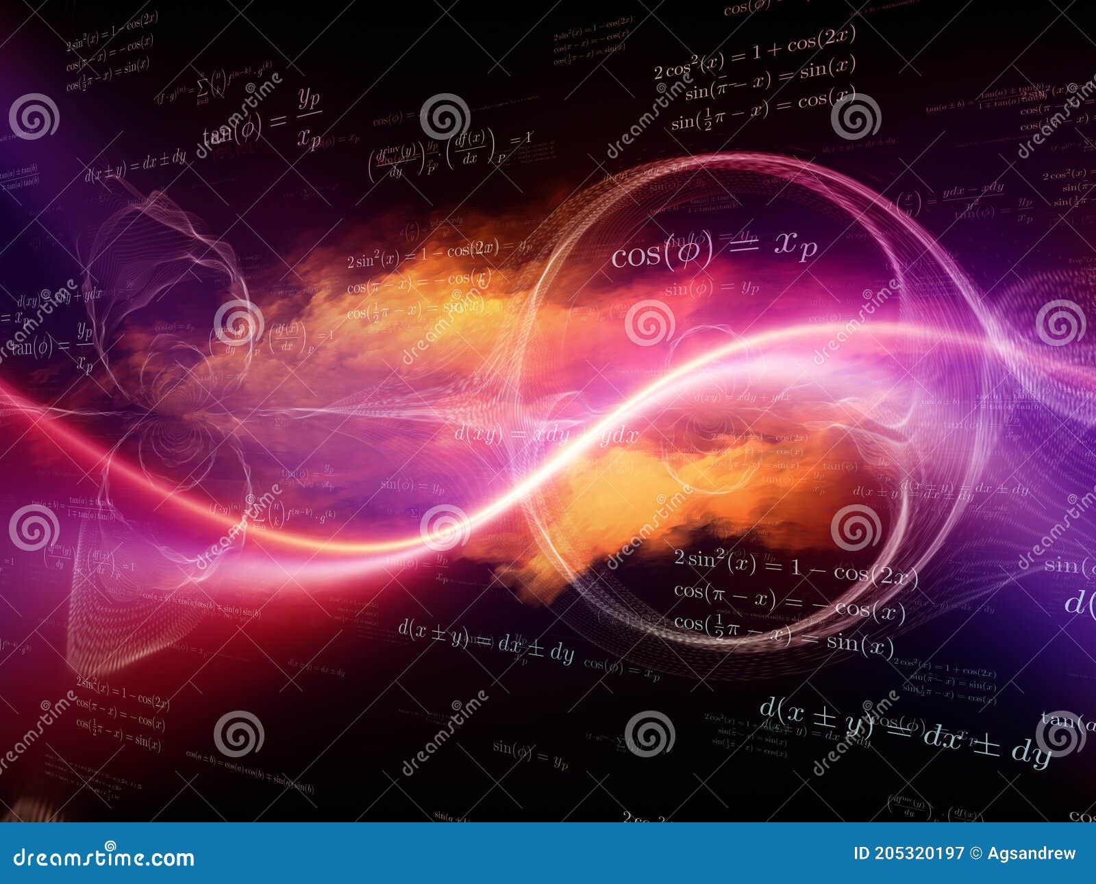 Formula Space stock illustration. Illustration of digit - 205320197