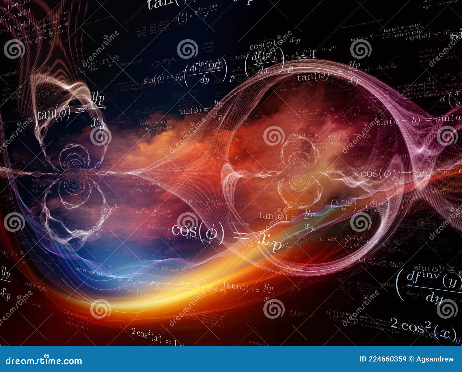 Formula Space stock illustration. Illustration of logic - 224660359