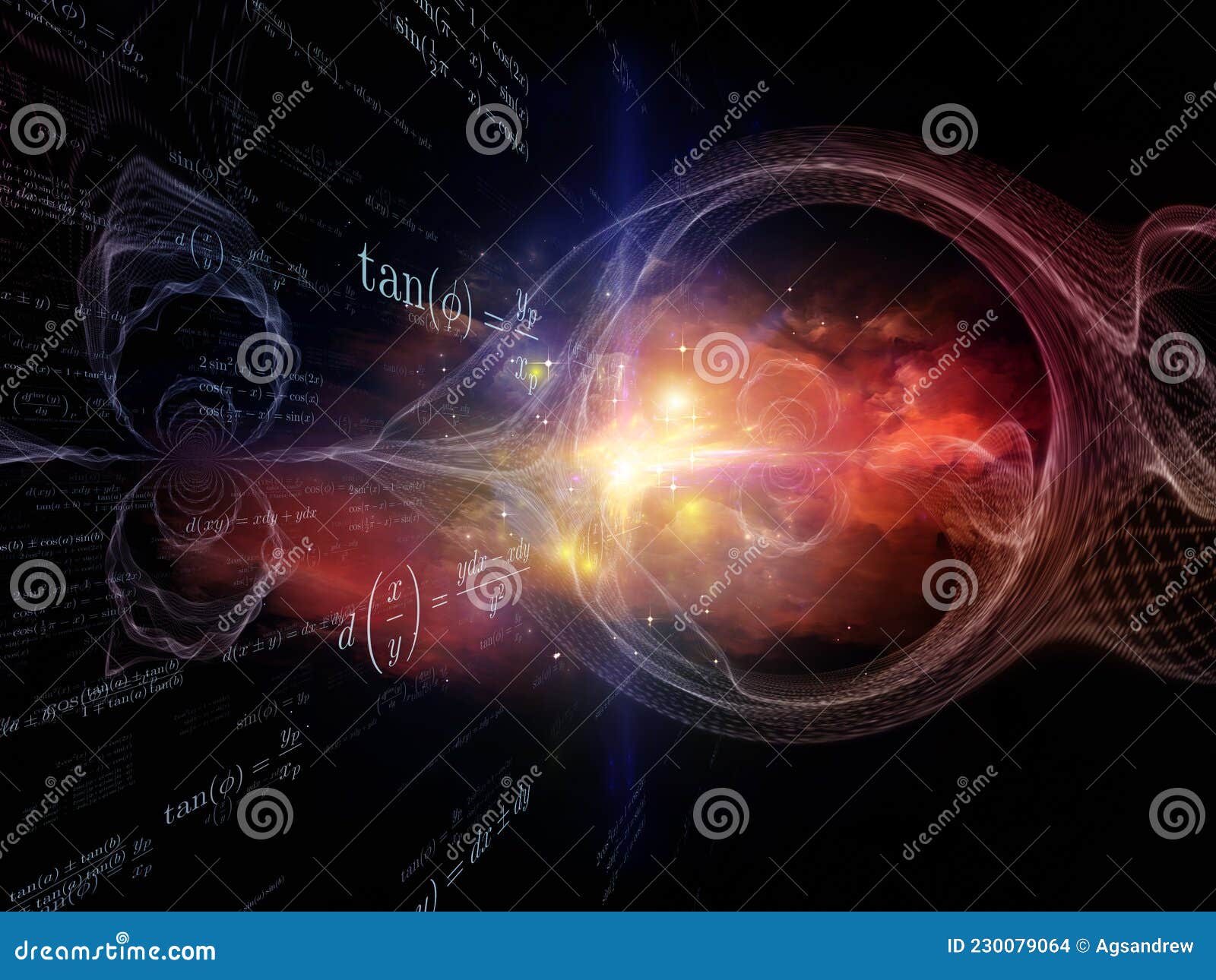 Formula Space stock illustration. Illustration of mathematics - 230079064