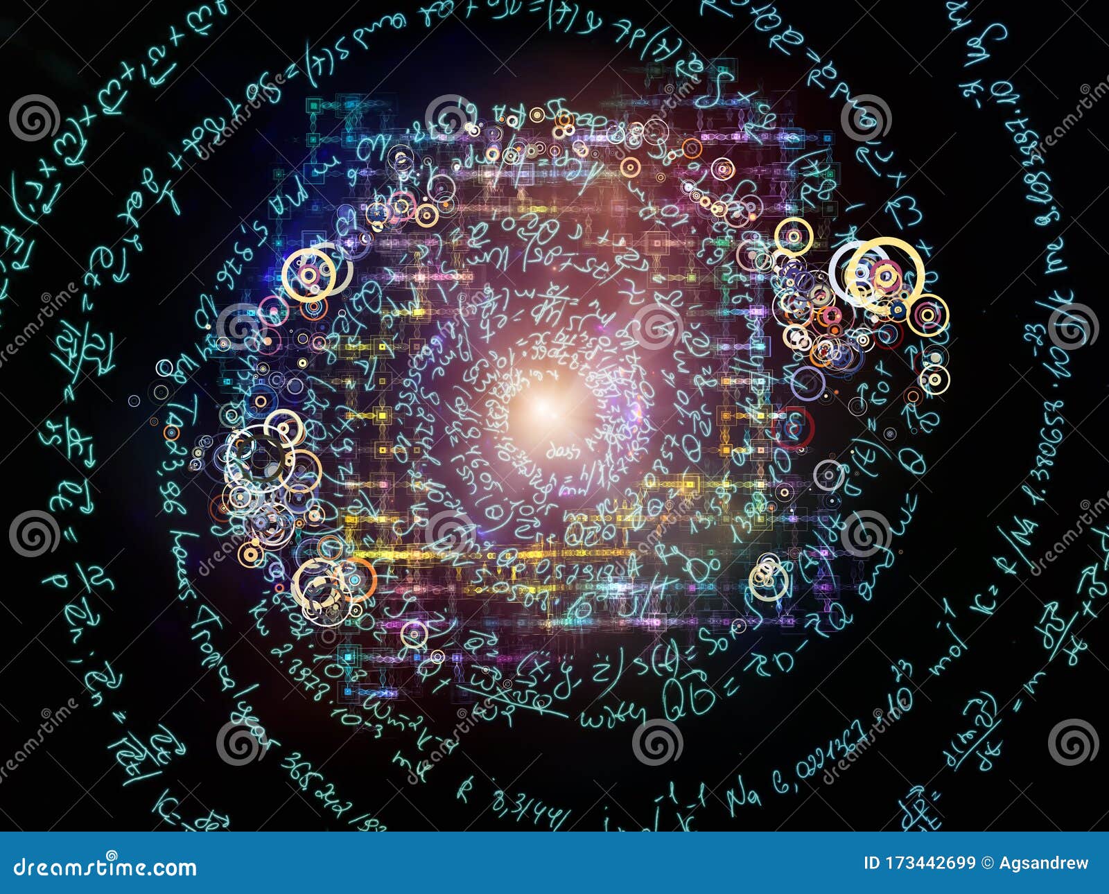 Formula Spiral stock illustration. Illustration of concept - 173442699