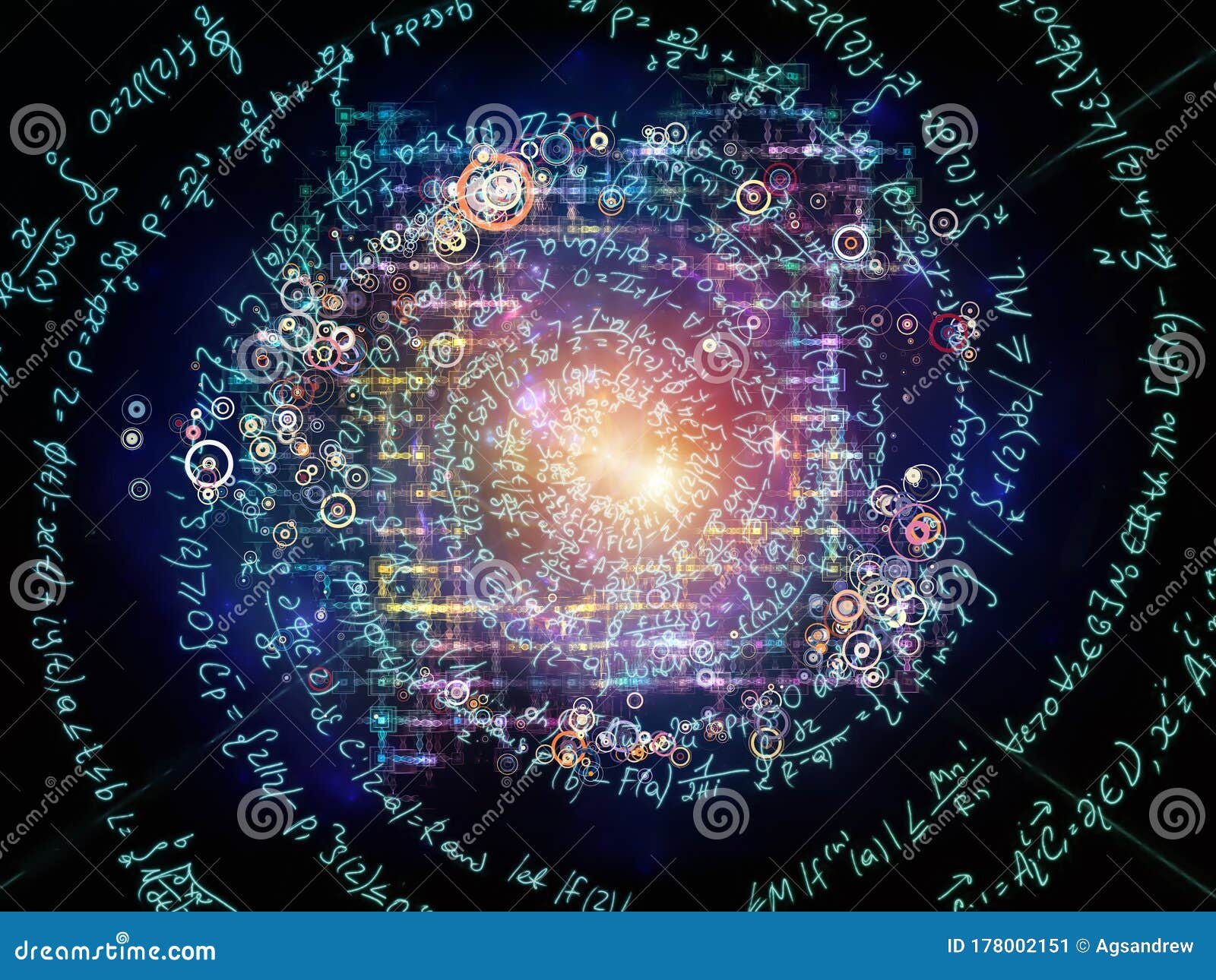 Formula Spiral stock illustration. Illustration of equation - 178002151