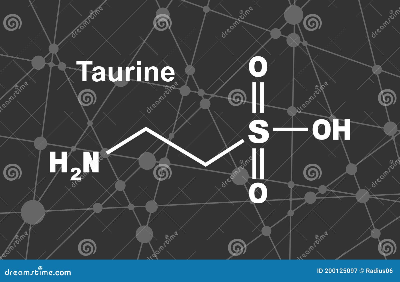 Formula Of Taurine. Royalty-Free Cartoon | CartoonDealer.com #204543743