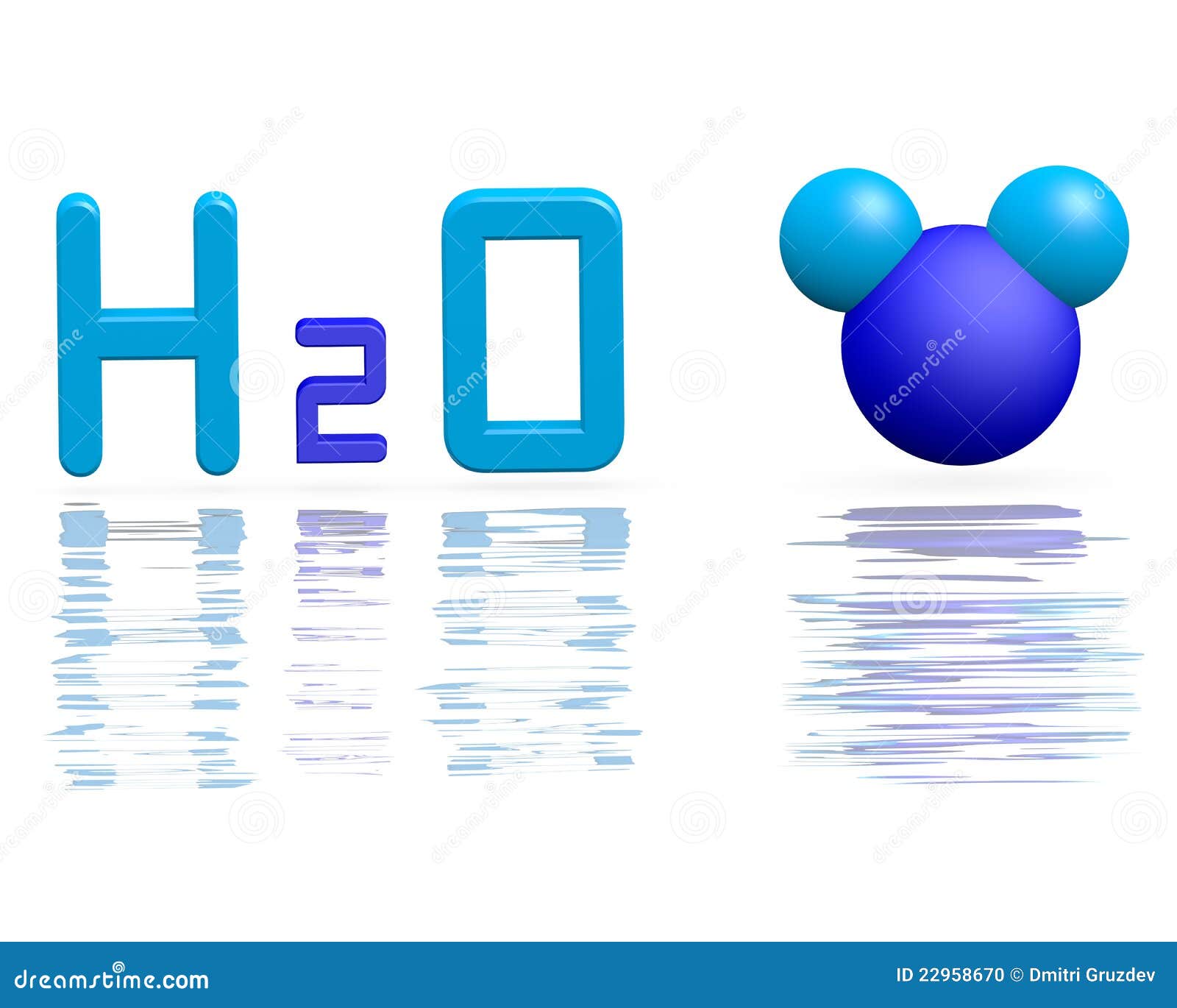 Formula of water stock illustration. Illustration of reflection - 22958670