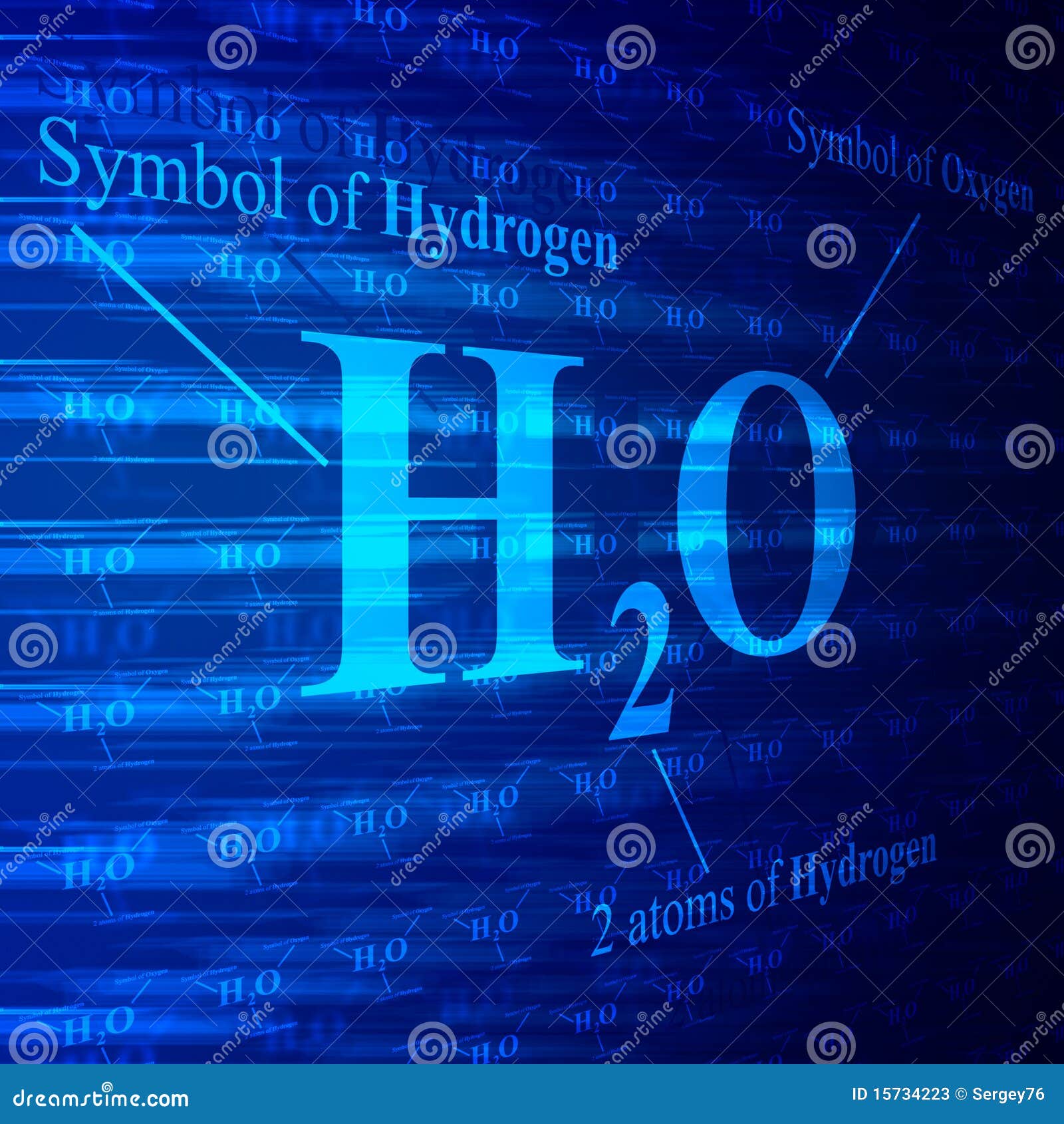Formula of Water on Digital Screen Stock Image - Image of symbol ...