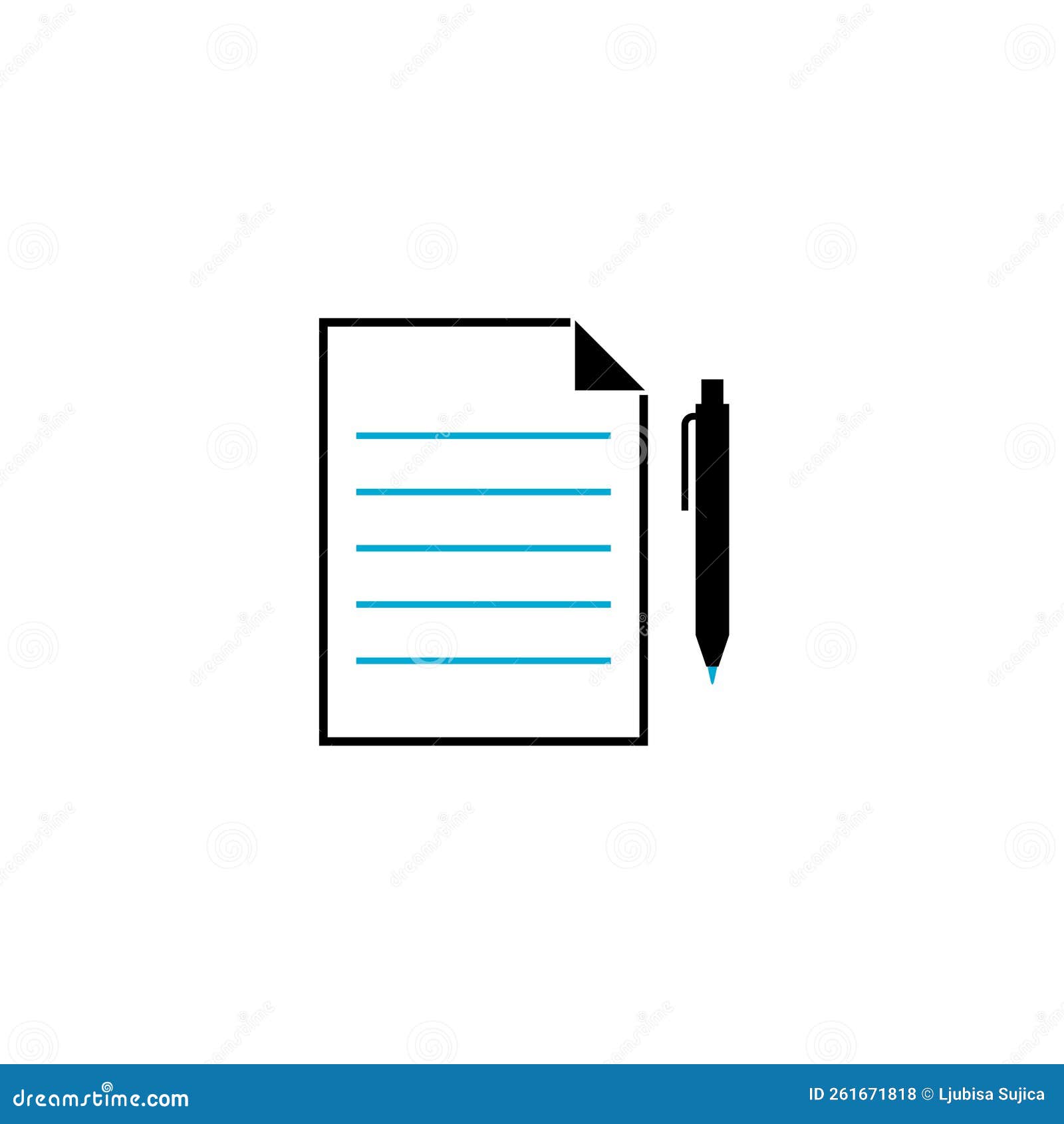 Formular-Logo. Dokumentsymbol Im Hintergrund Isoliert Vektor Abbildung ...