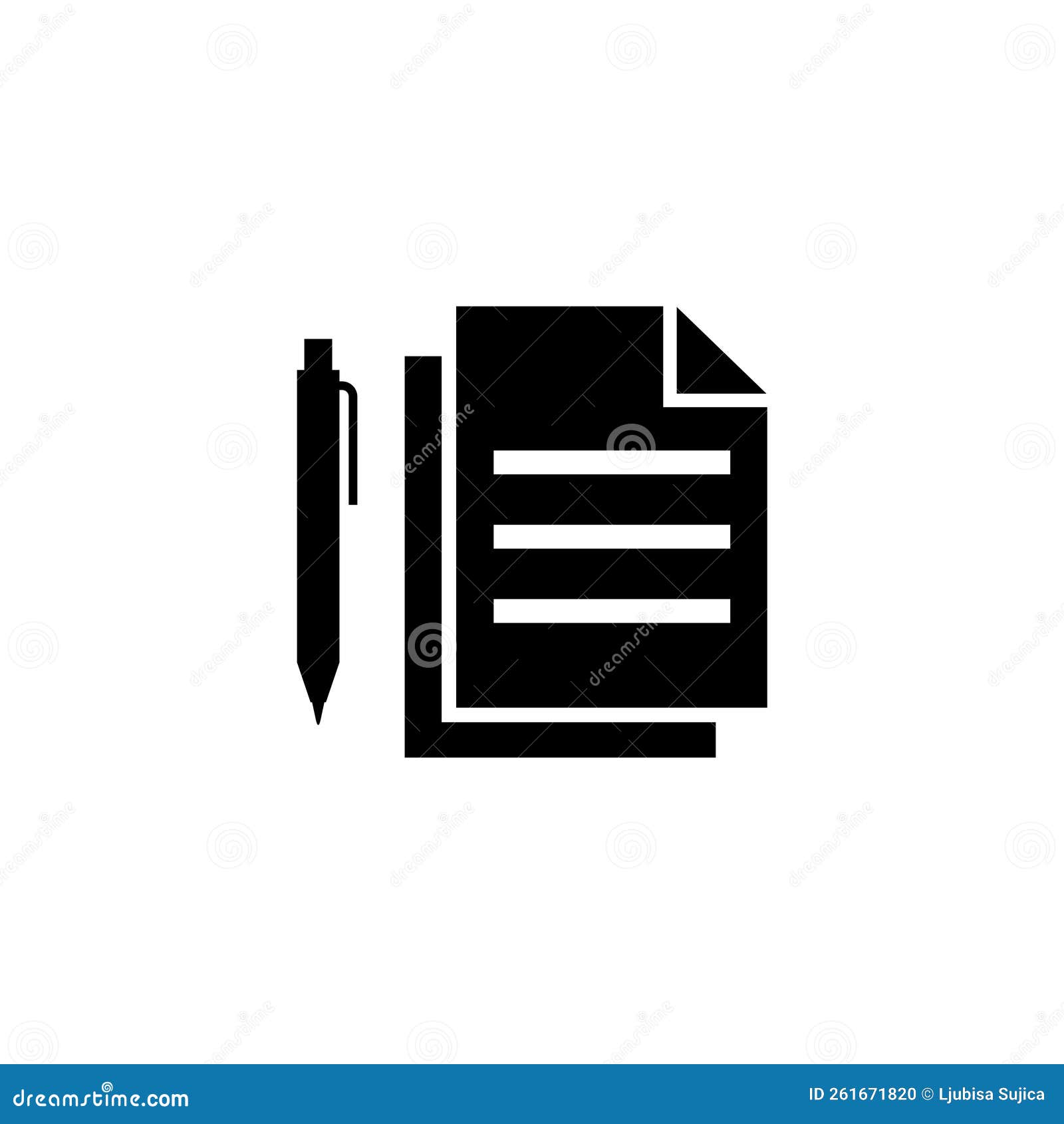 Formular-Logo. Dokumentsymbol Im Hintergrund Isoliert Vektor Abbildung ...