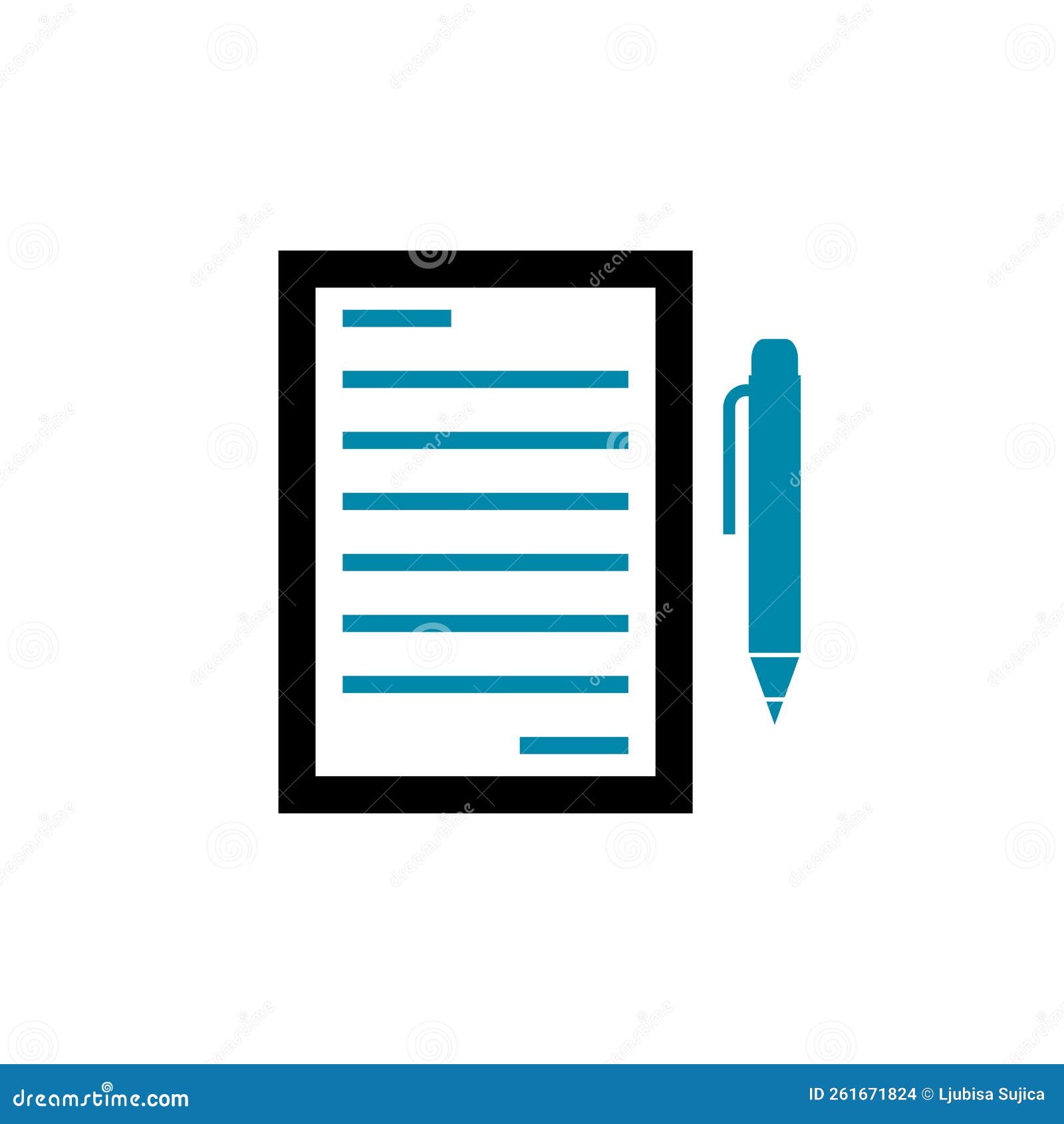 Formular-Logo. Dokumentsymbol Im Hintergrund Isoliert Vektor Abbildung ...