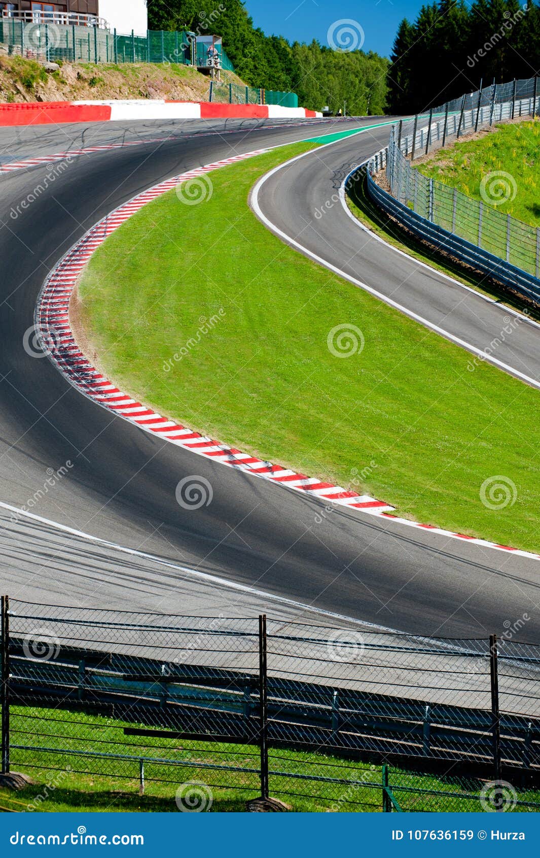 Racetrack stock image. Image of racing, francorchamps - 107636159