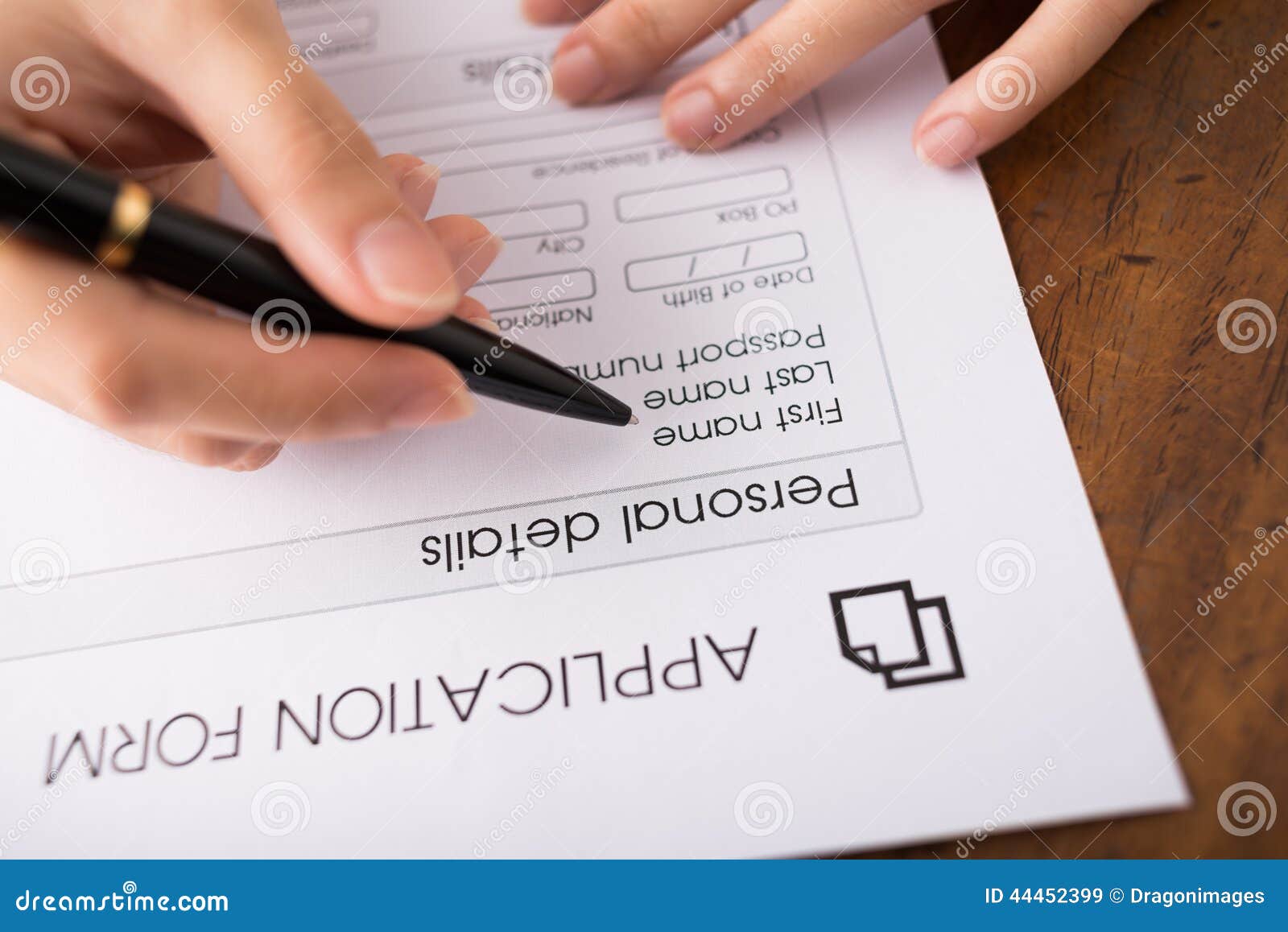 Formulario De Inscripción De Relleno Imagen de archivo - Imagen de ...