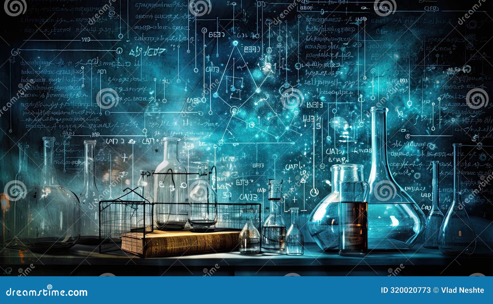 Formulas and Graphs. Scientific Abstract Background Stock Image - Image ...