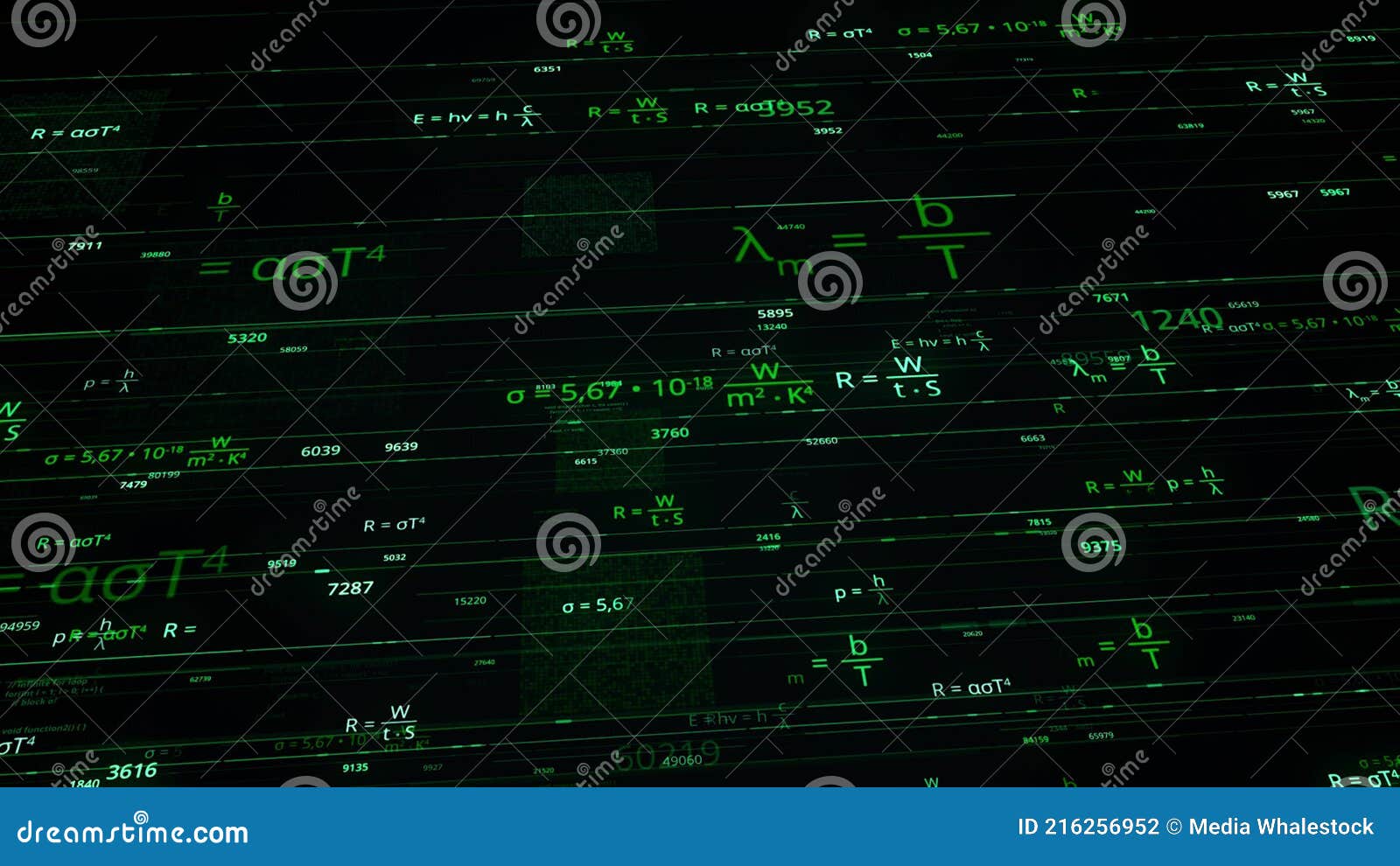 Formulas in Physics in Electronic Form. Animation. Computer Network ...