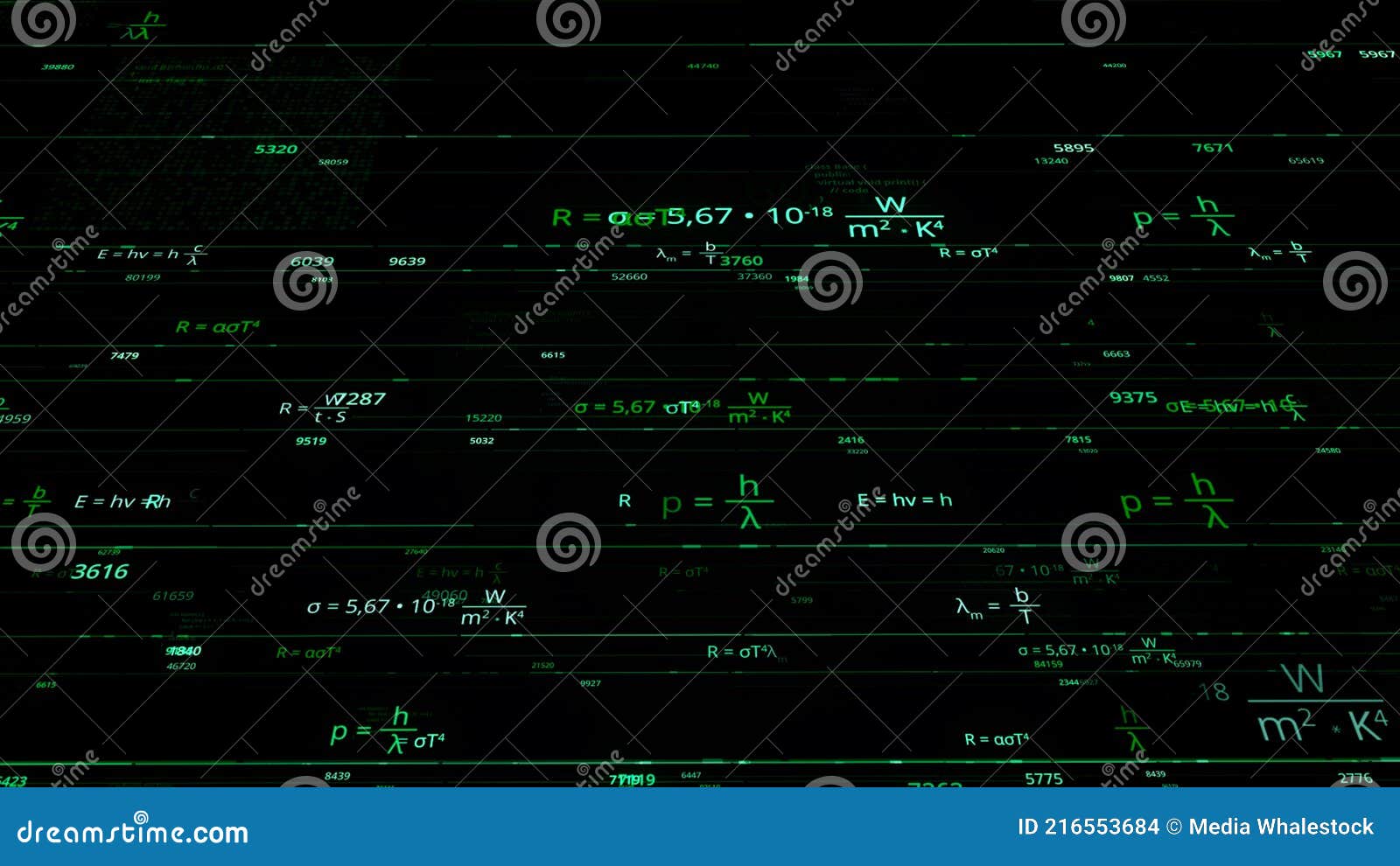 Formulas in Physics in Electronic Form. Animation. Computer Network ...