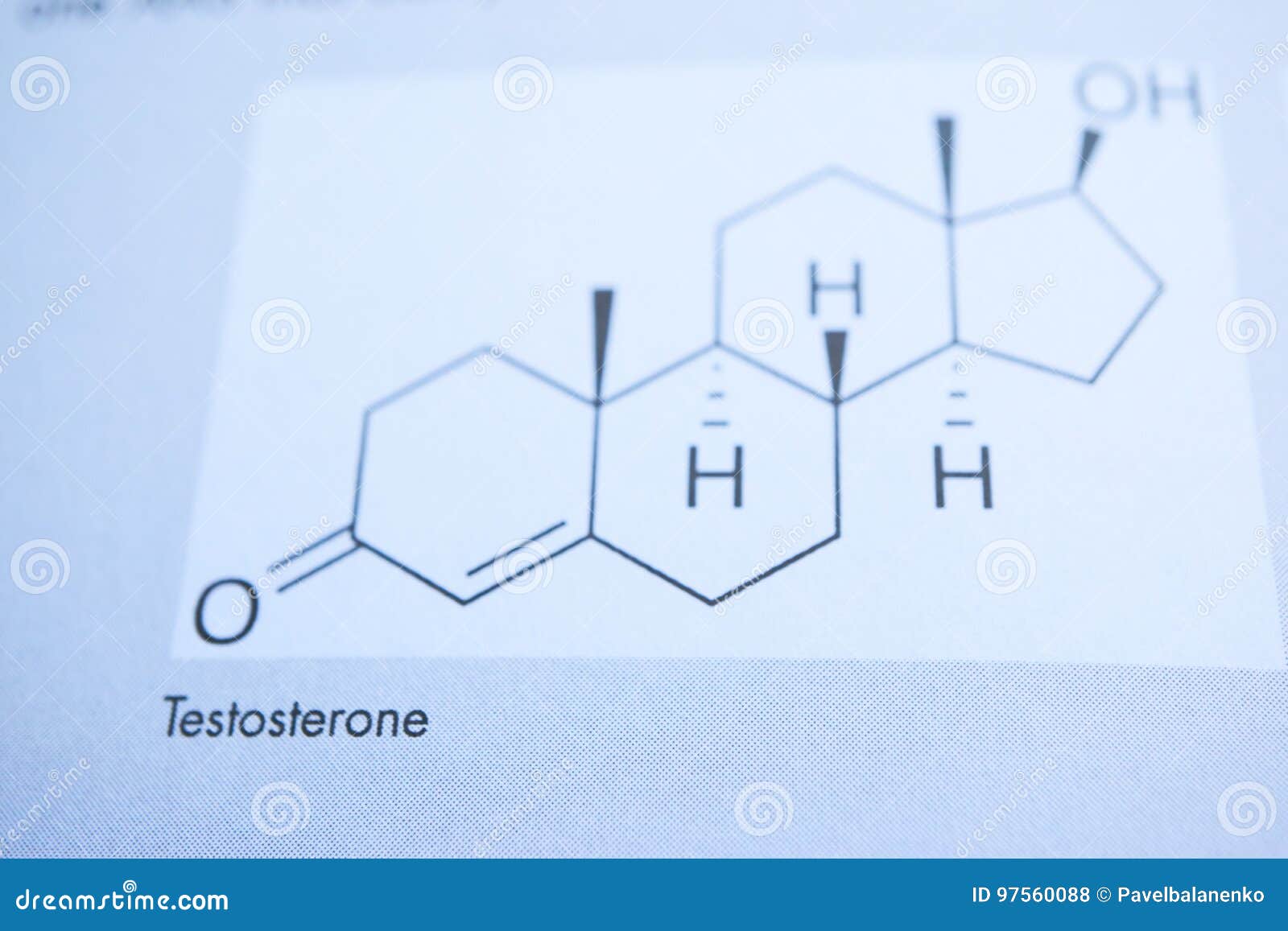 Formulazione Chimica Di Testosterone Fotografia Stock - Immagine di ...