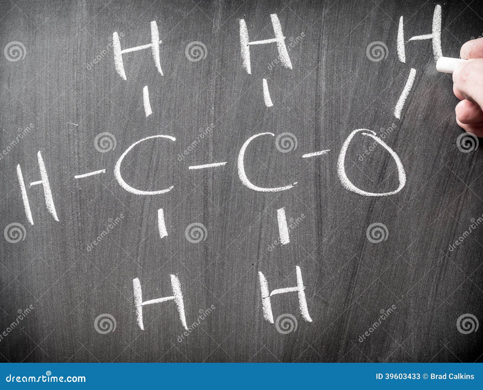 Formule chimique d'alcool image stock. Image du éthanol - 39603433