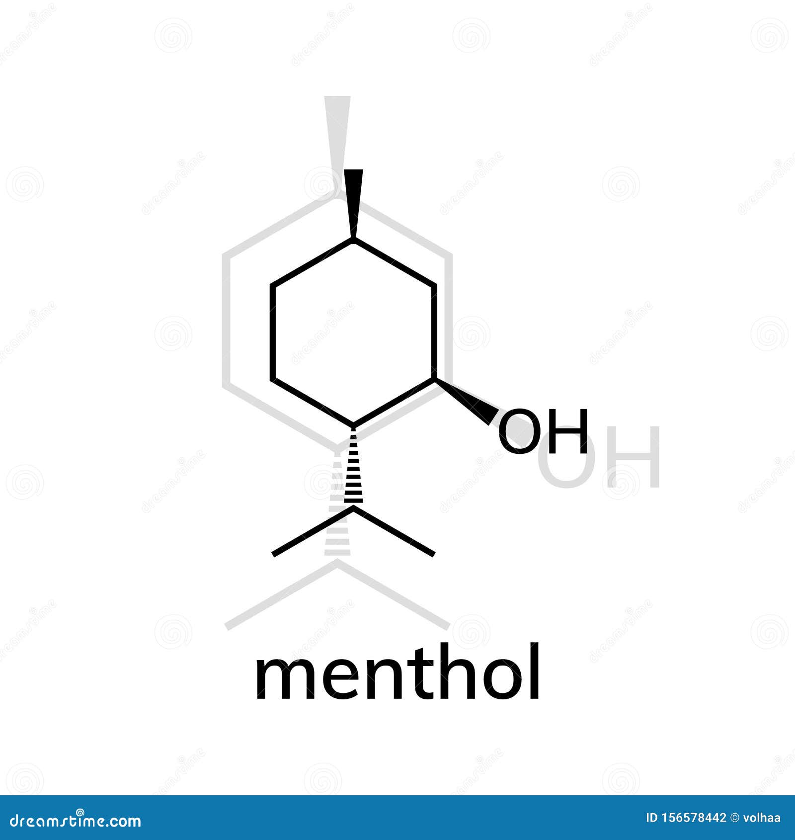 Formule Chimique De Menthol Illustration de Vecteur - Illustration du ...