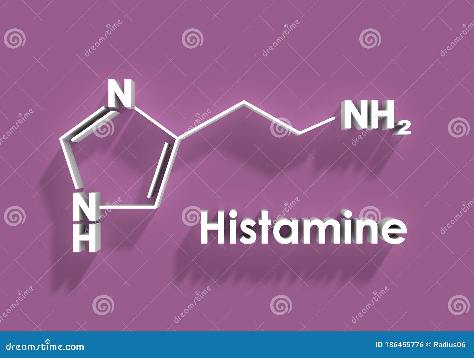 Formule de l'histamine illustration stock. Illustration of ...