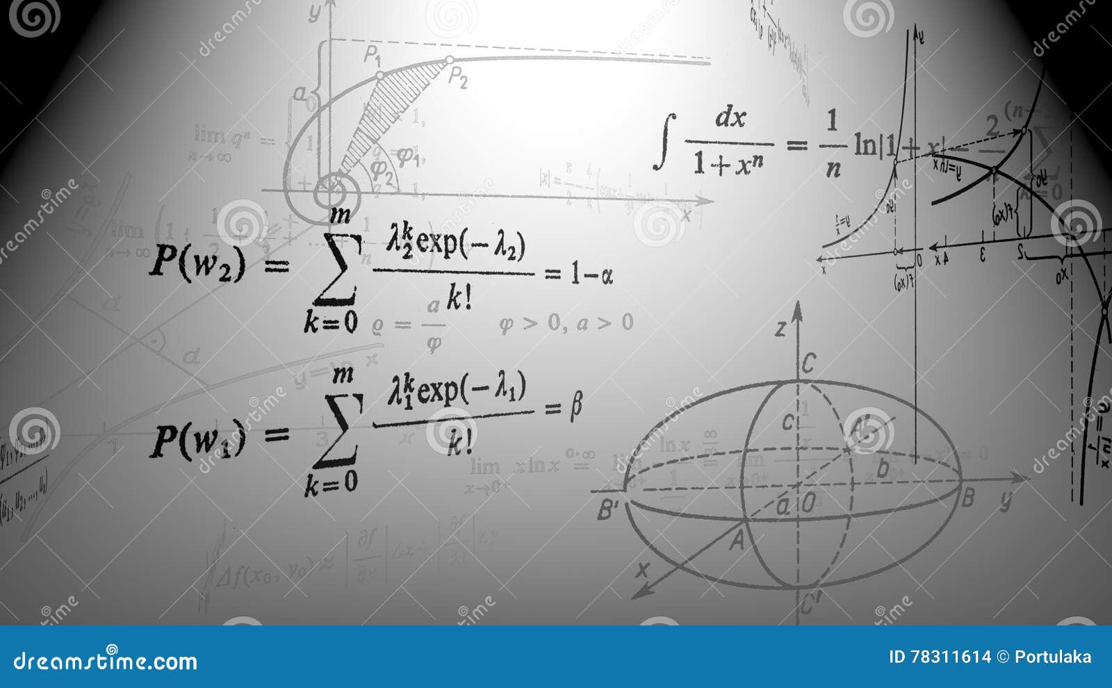 Formule Matematiche E Grafici Illustrazione di Stock - Illustrazione di ...