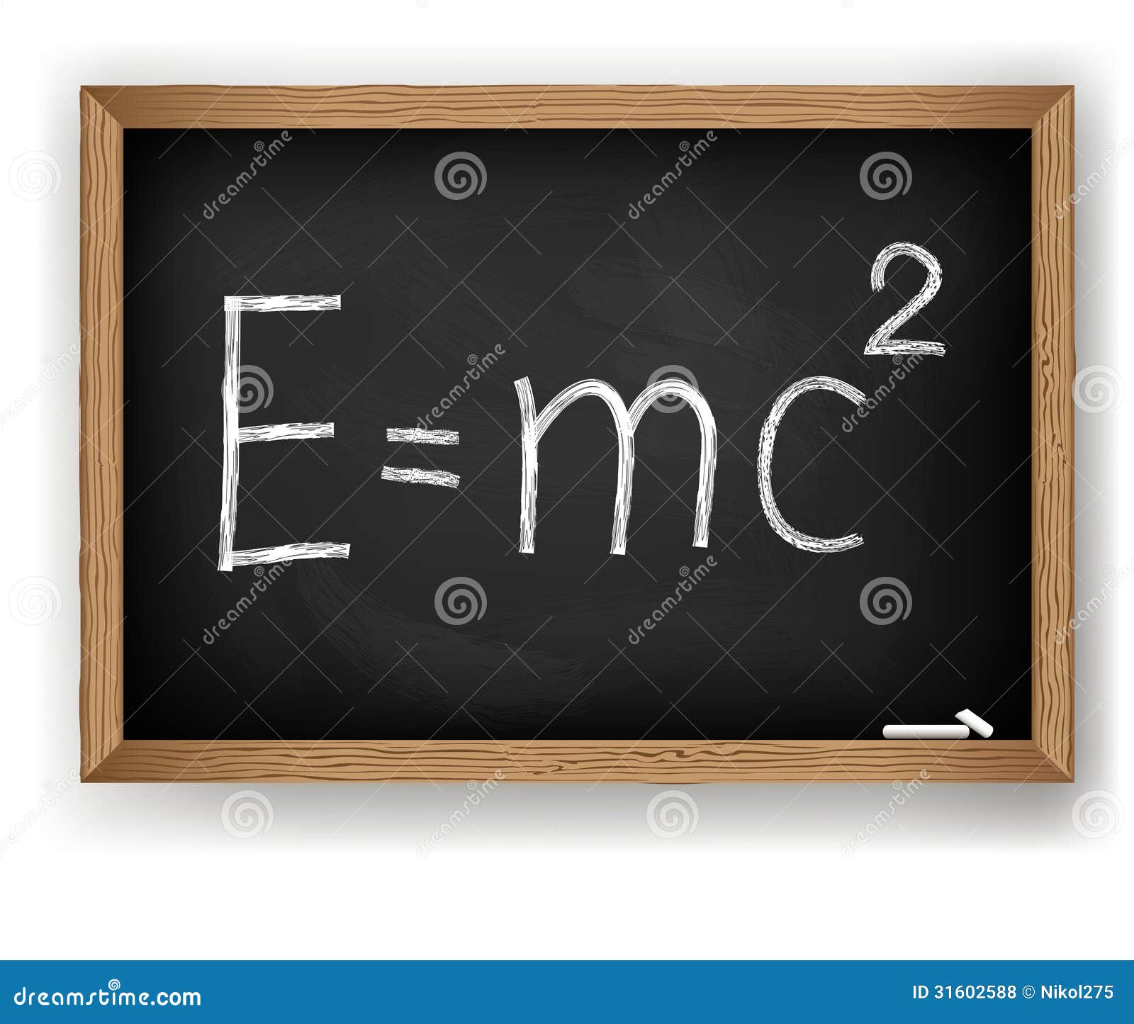 Formule Physique Sur Le Tableau Noir Illustration de Vecteur ...