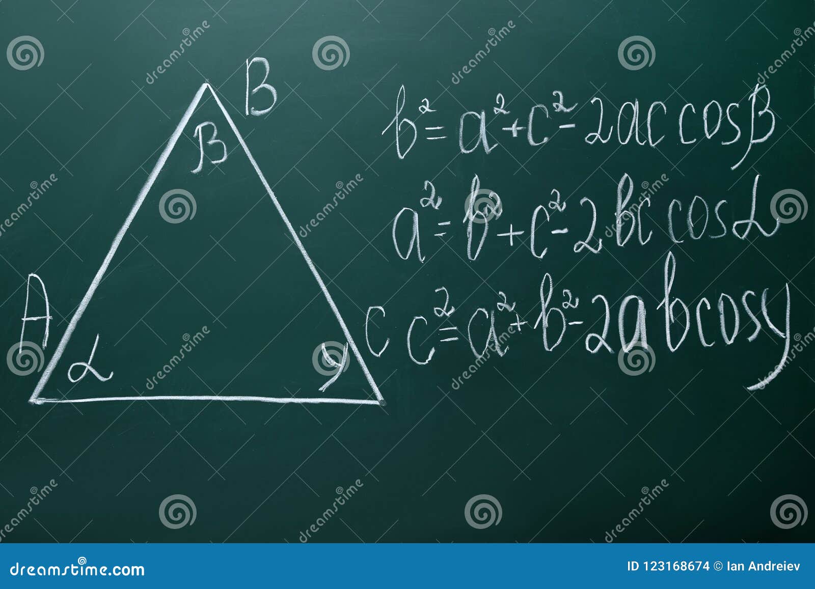 Formules de maths photo stock. Image du vert, fond, science - 123168674