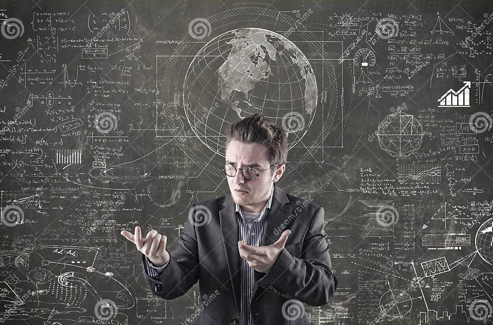 Formules De Maths Sur Le Tableau Noir Image stock - Image du équation ...