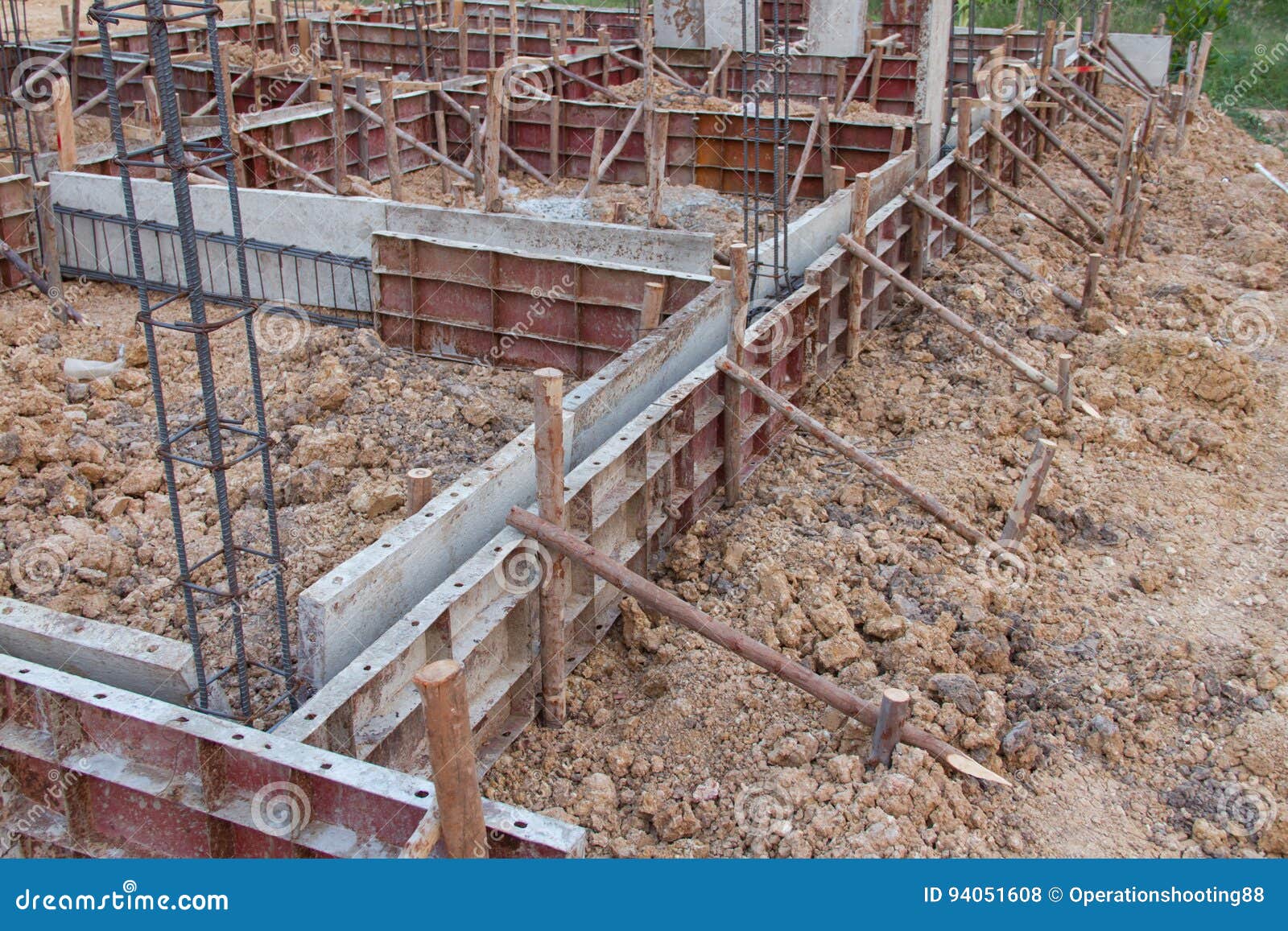 Formwork concrete stock photo. Image of concrete, cement - 94051608