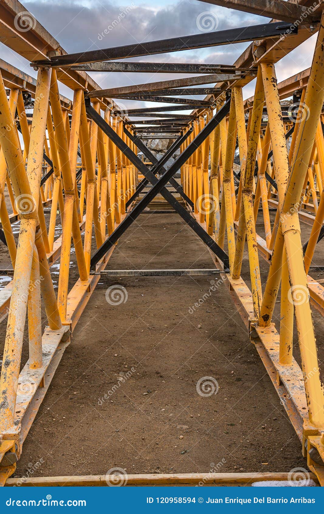Formwork for the Construction of a Pillar of a Bridge Stock Photo ...