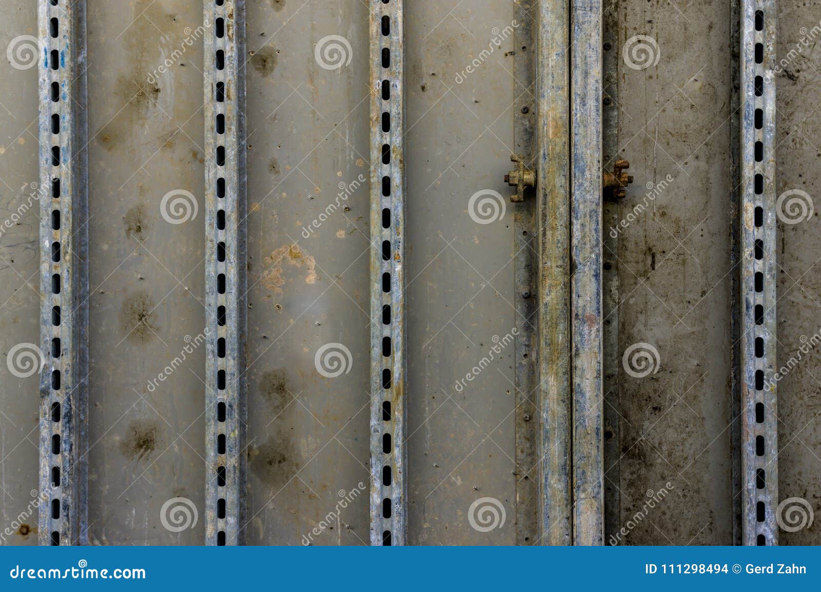 Formwork Elements in Use with Connection New Bridge Constr Stock Photo ...
