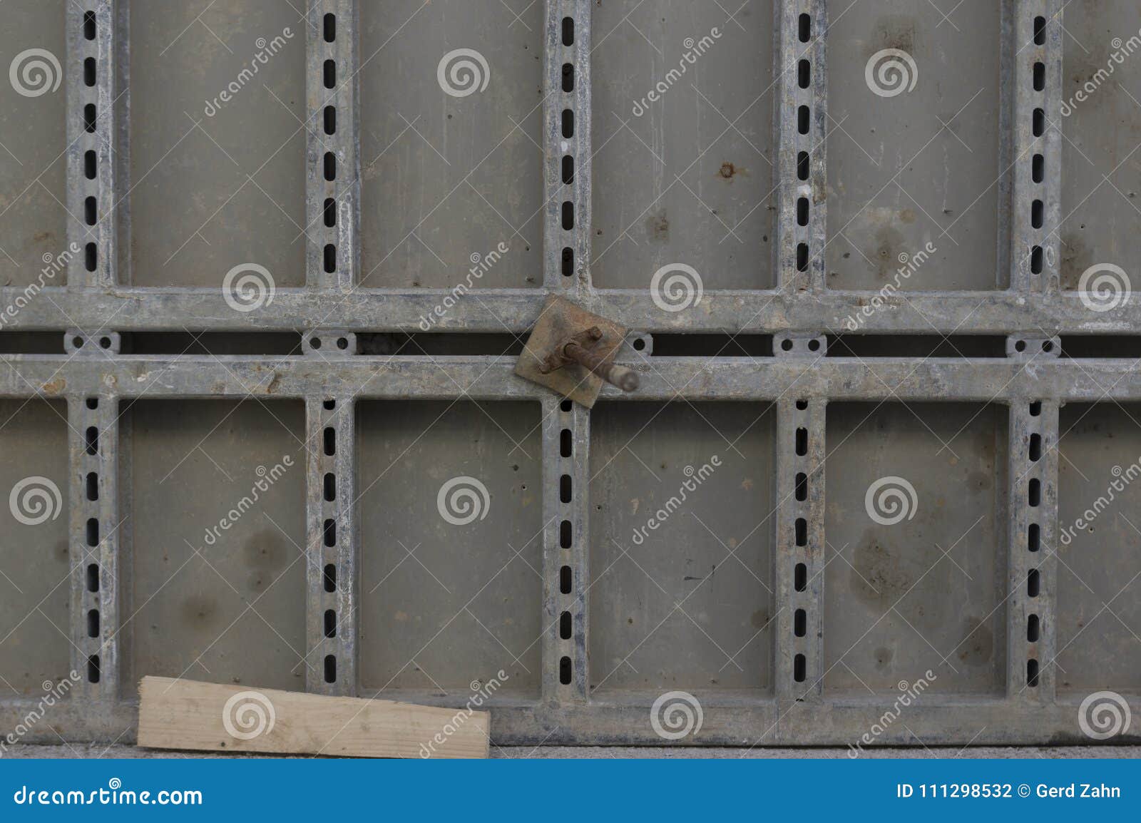 Formwork Elements in Use with Connection New Bridge Constr Stock Photo ...