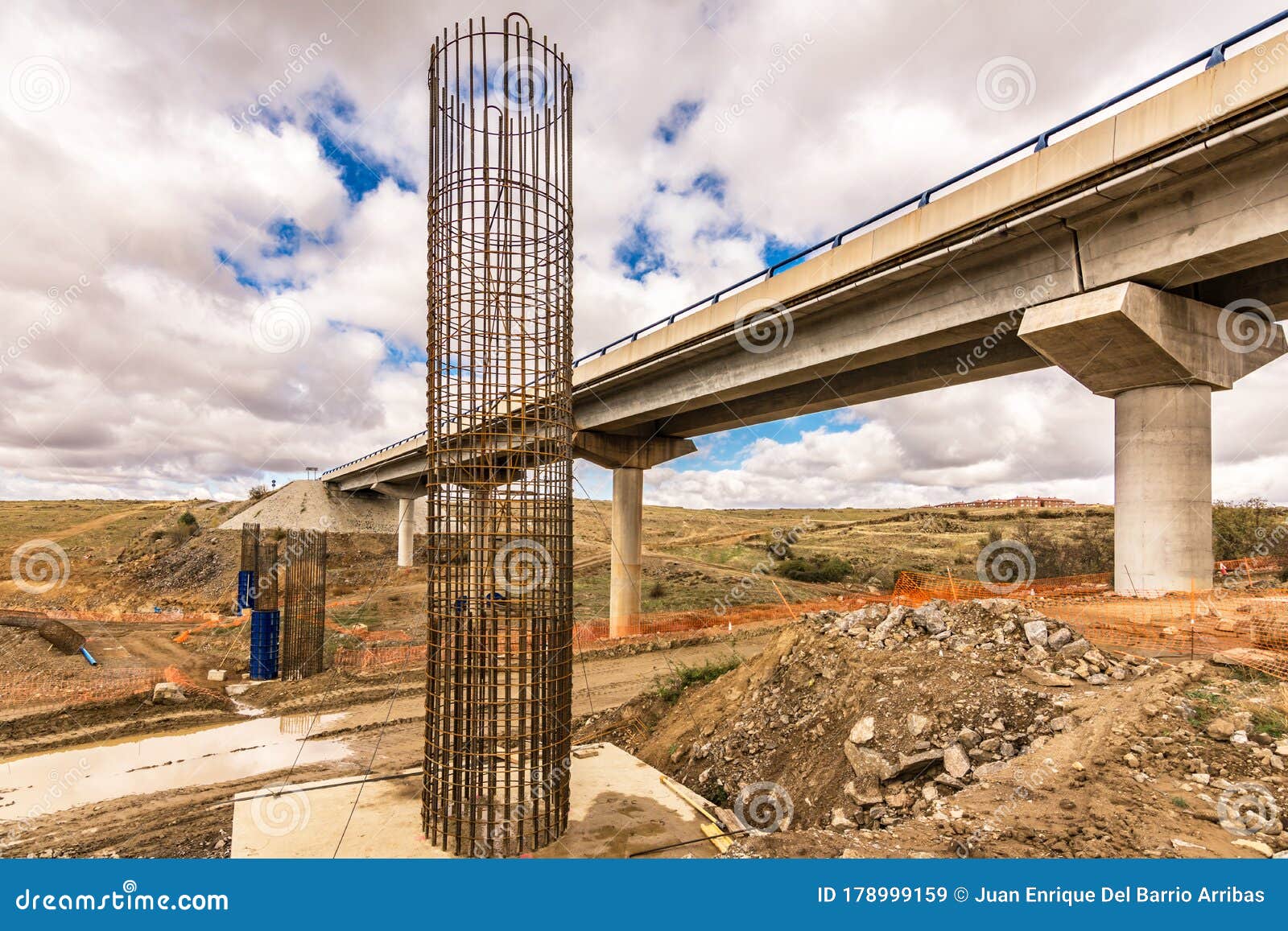 Formwork and Ironwork in the Construction of a Highway Bridge Stock ...