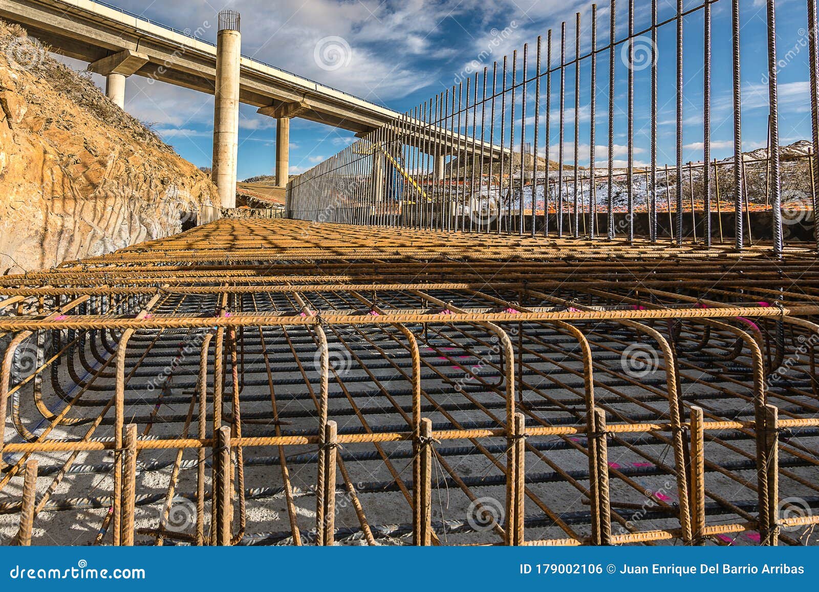 Formwork and Ironwork in the Construction of a Highway Bridge Stock ...