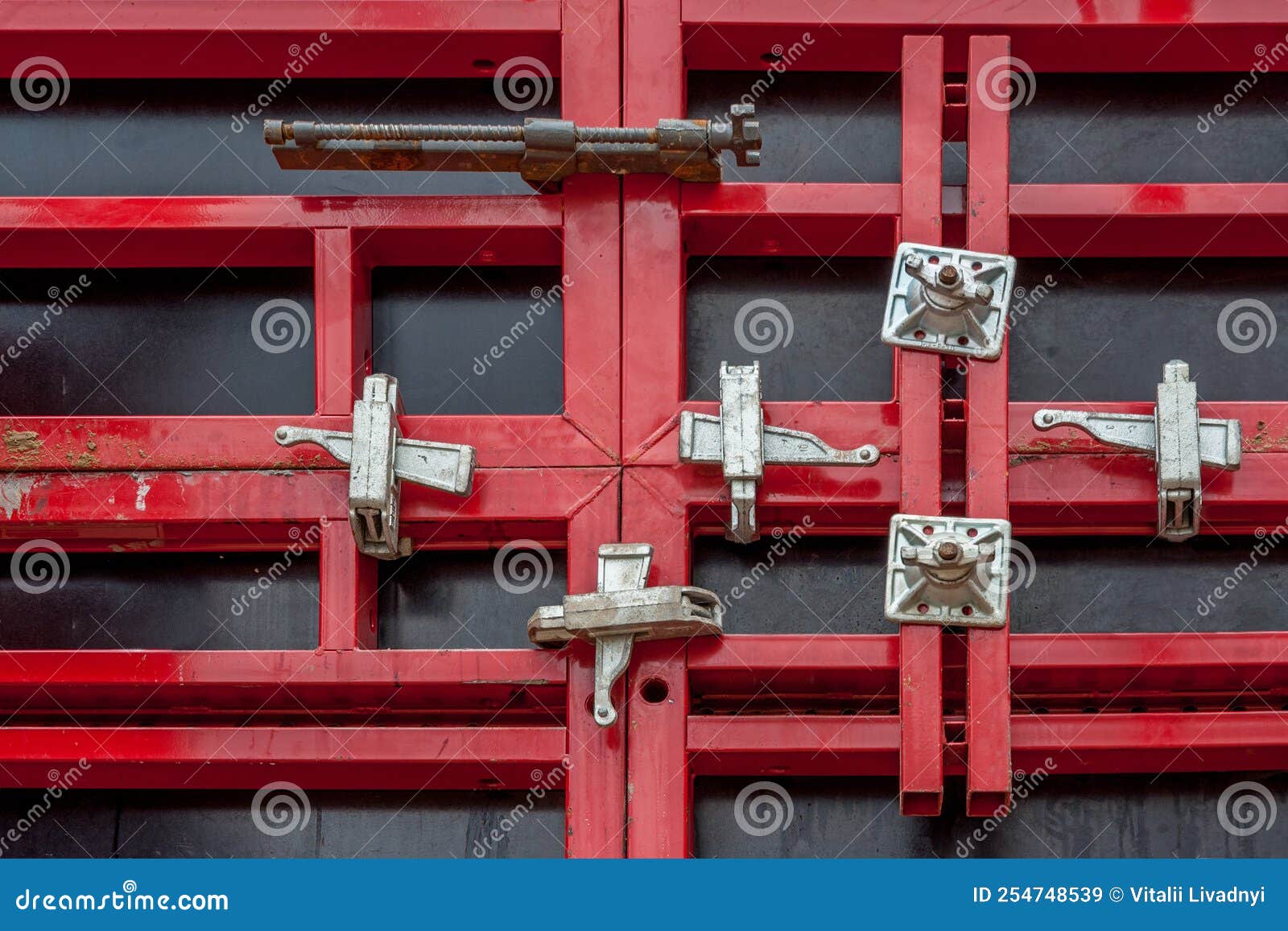 Formwork Panels and Clamps in Industrial Stock Image - Image of ...