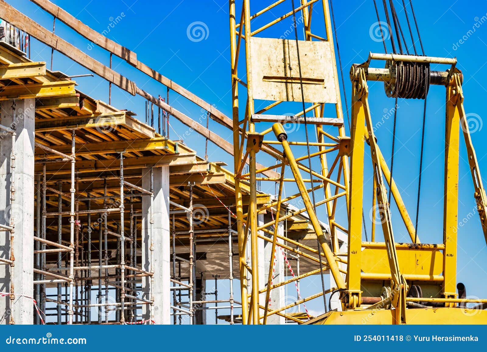 Formwork for Pouring the Second Floor of a Monolithic Building ...