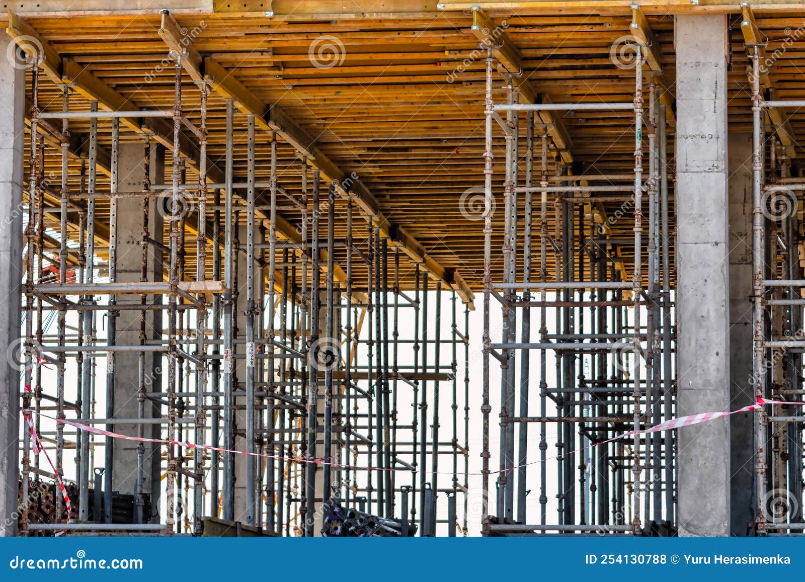 Formwork for Pouring the Second Floor of a Monolithic Building ...