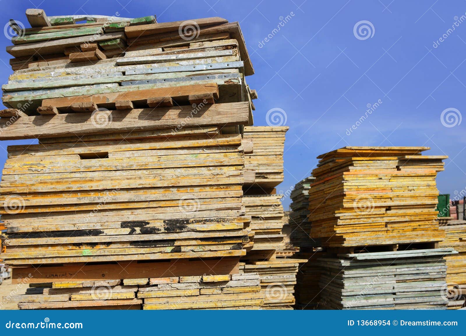 Formwork Shuttering Wood Board Stacked Stock Photo - Image of pile ...