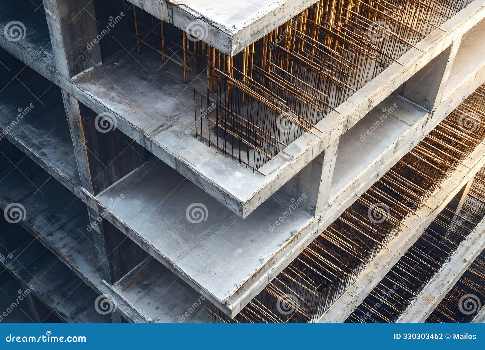 Monolithic Building Construction Formwork Supports And Reinforcement Of ...