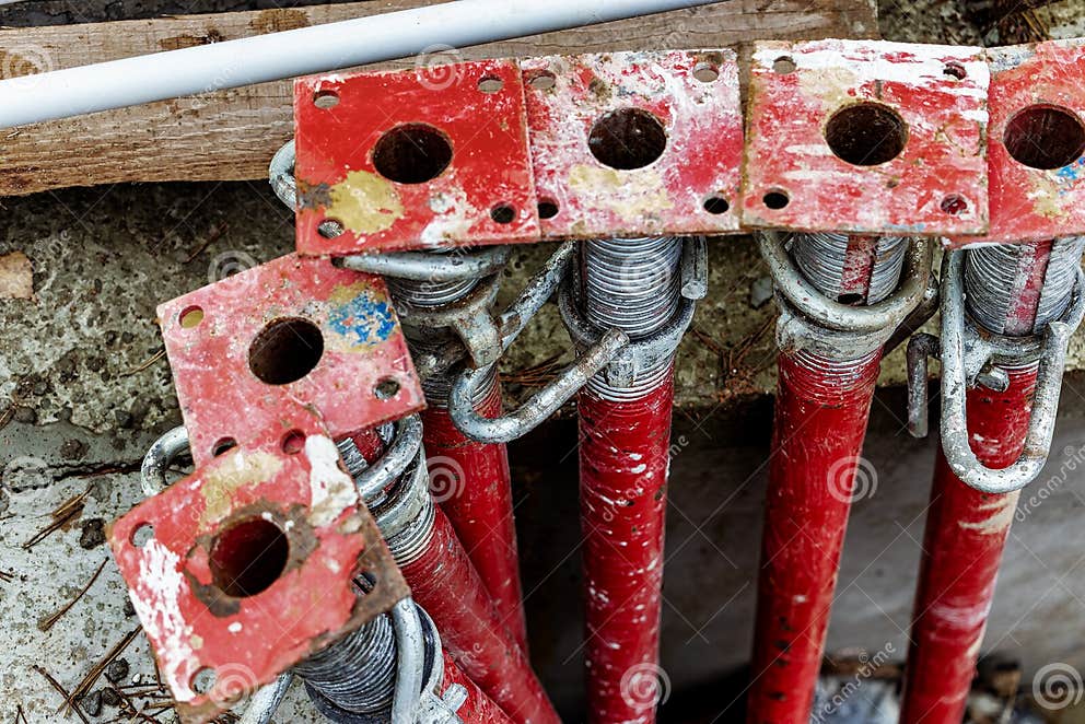 Formwork Supports the Second Floor of a Monolithic Building ...