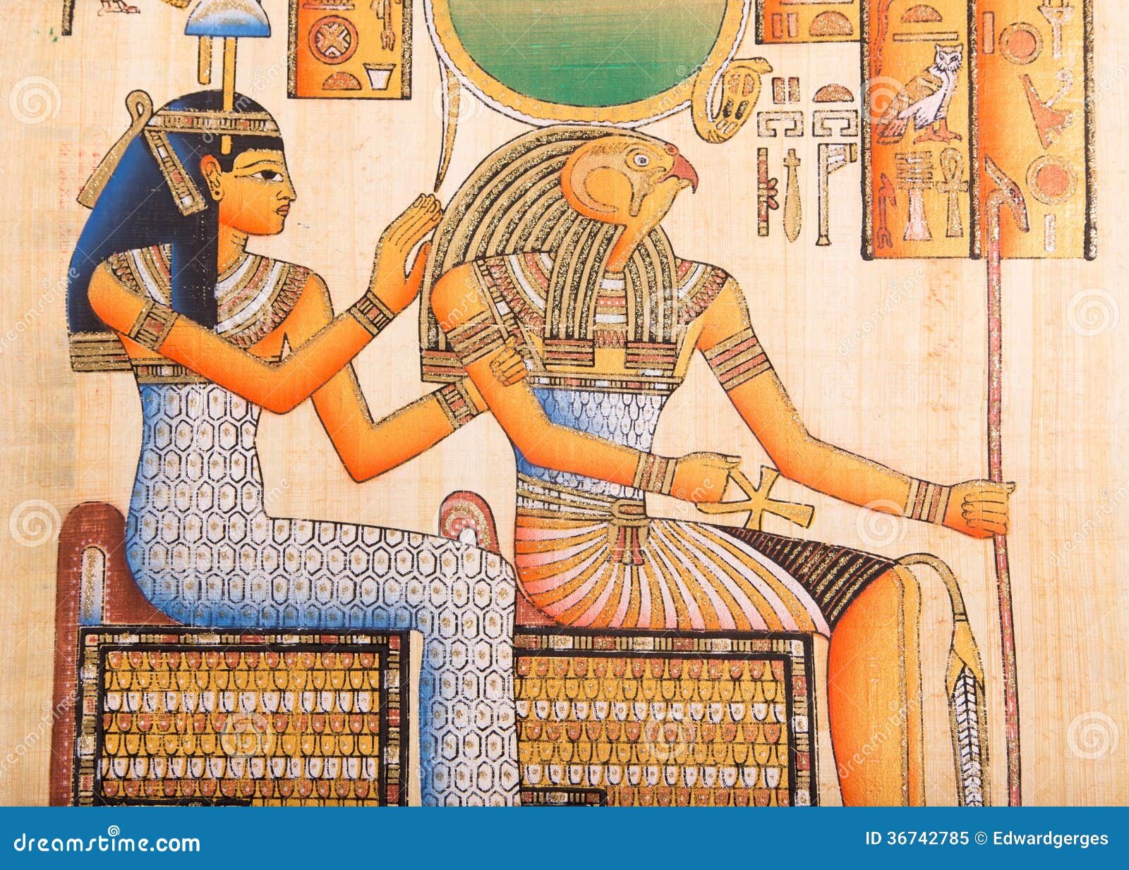 Forntida egyptisk papyrus fotografering för bildbyråer. Bild av förlaga ...