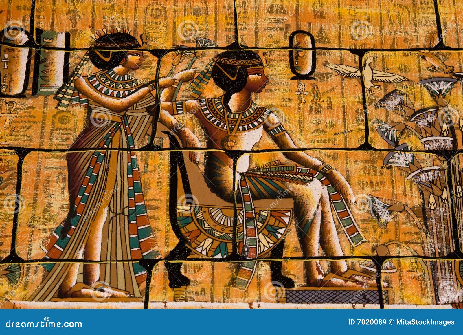 Forntida egyptisk papyrus fotografering för bildbyråer. Bild av ...